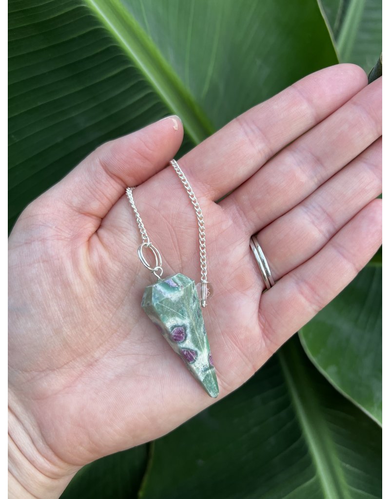 Ruby Fuchsite Pendulum - The Raw Rock Shop Inc.