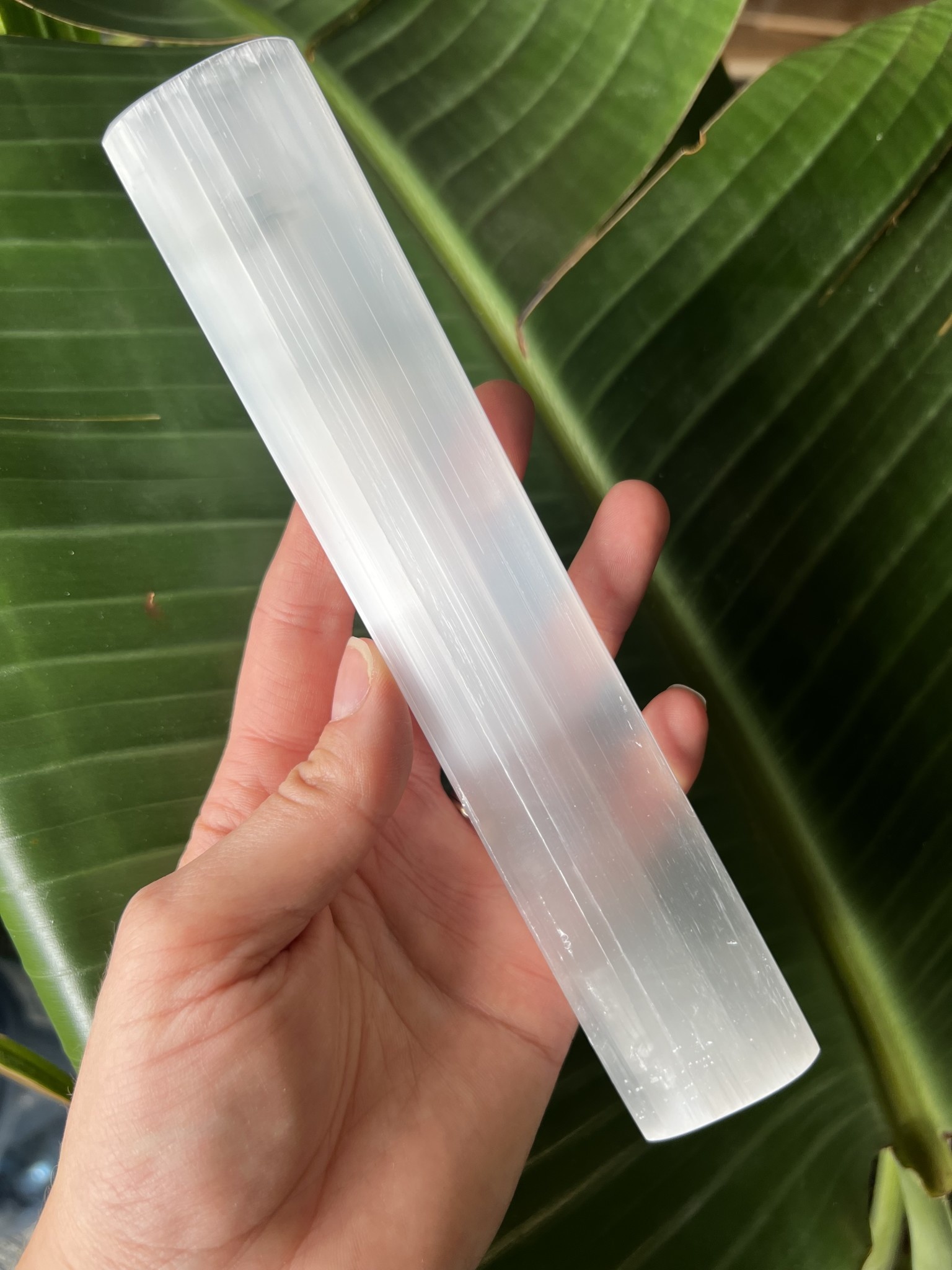 Selenite Slab, Charging Plate 20cm x 3cm - The Raw Rock Shop Inc.