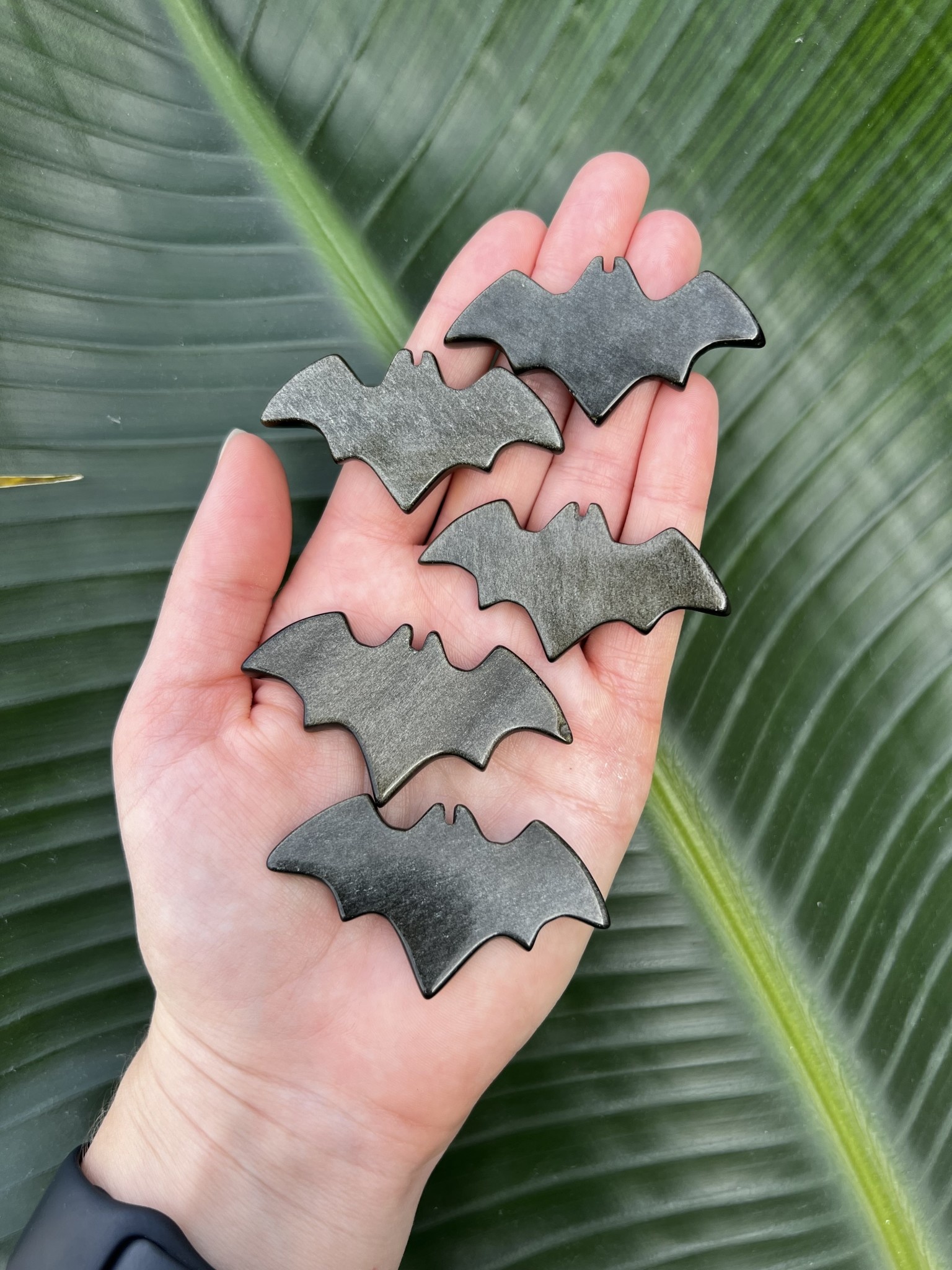 Gold Sheen Obsidian Bat Carving - The Raw Rock Shop Inc.