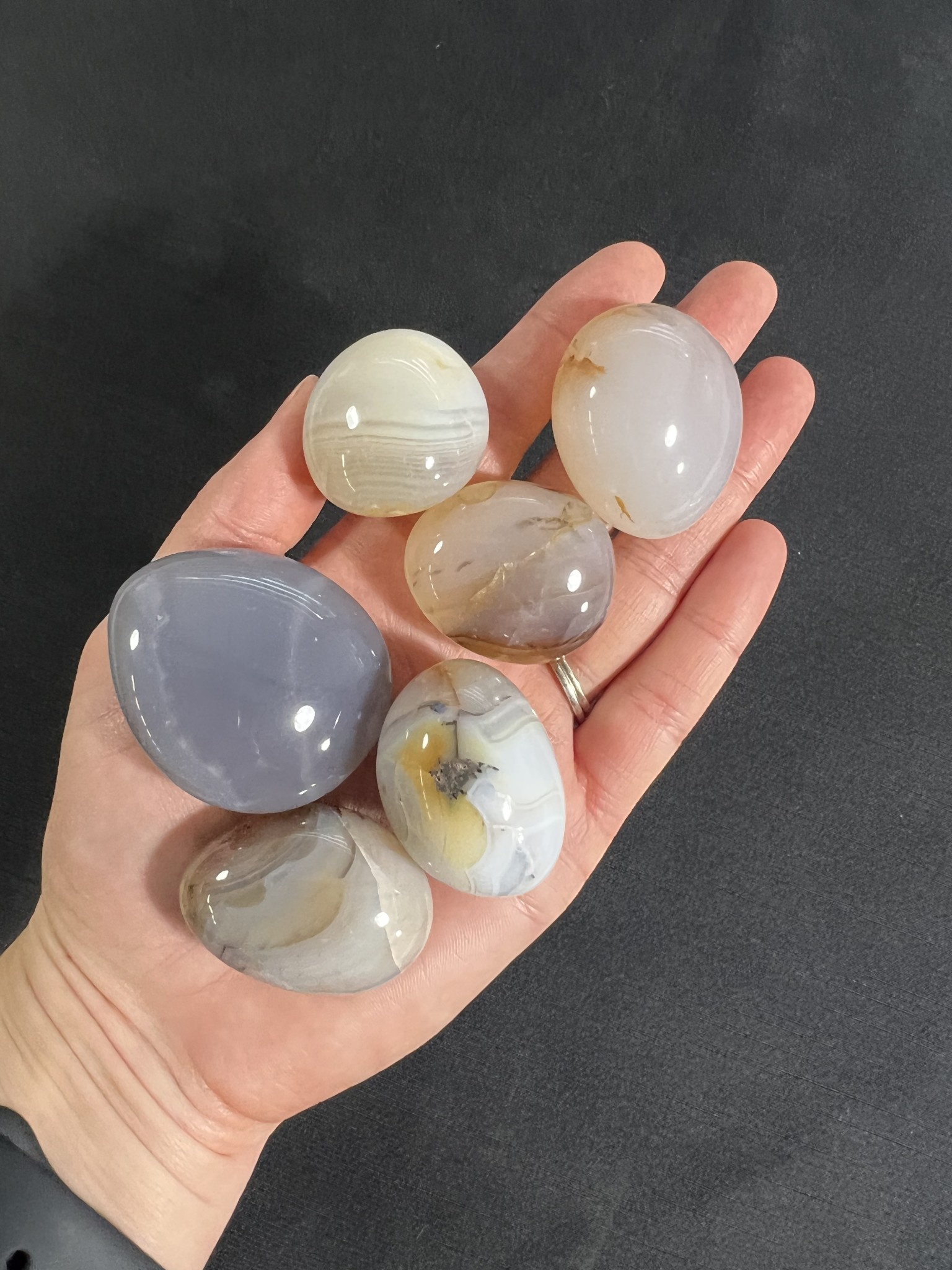 Agate Tumbled Stones, 2 sizes available, purchase individual or bulk ...