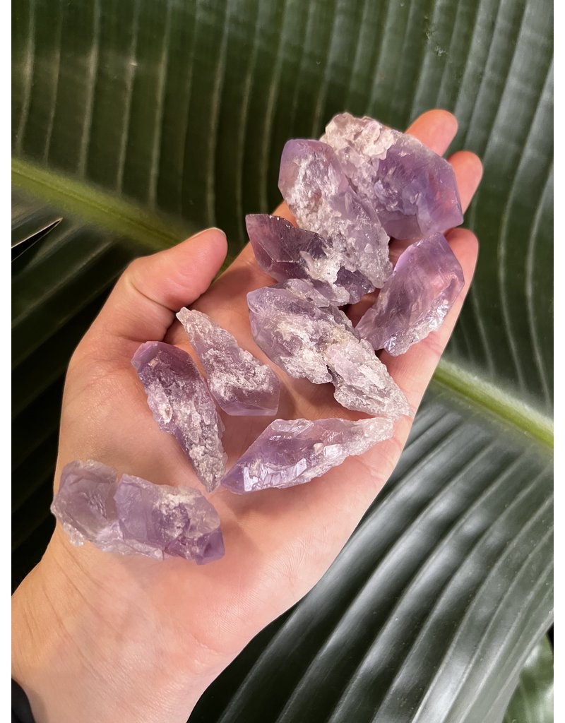 Rough Elestial Amethyst/Bahia Amethyst Points, Size Small - The Raw ...