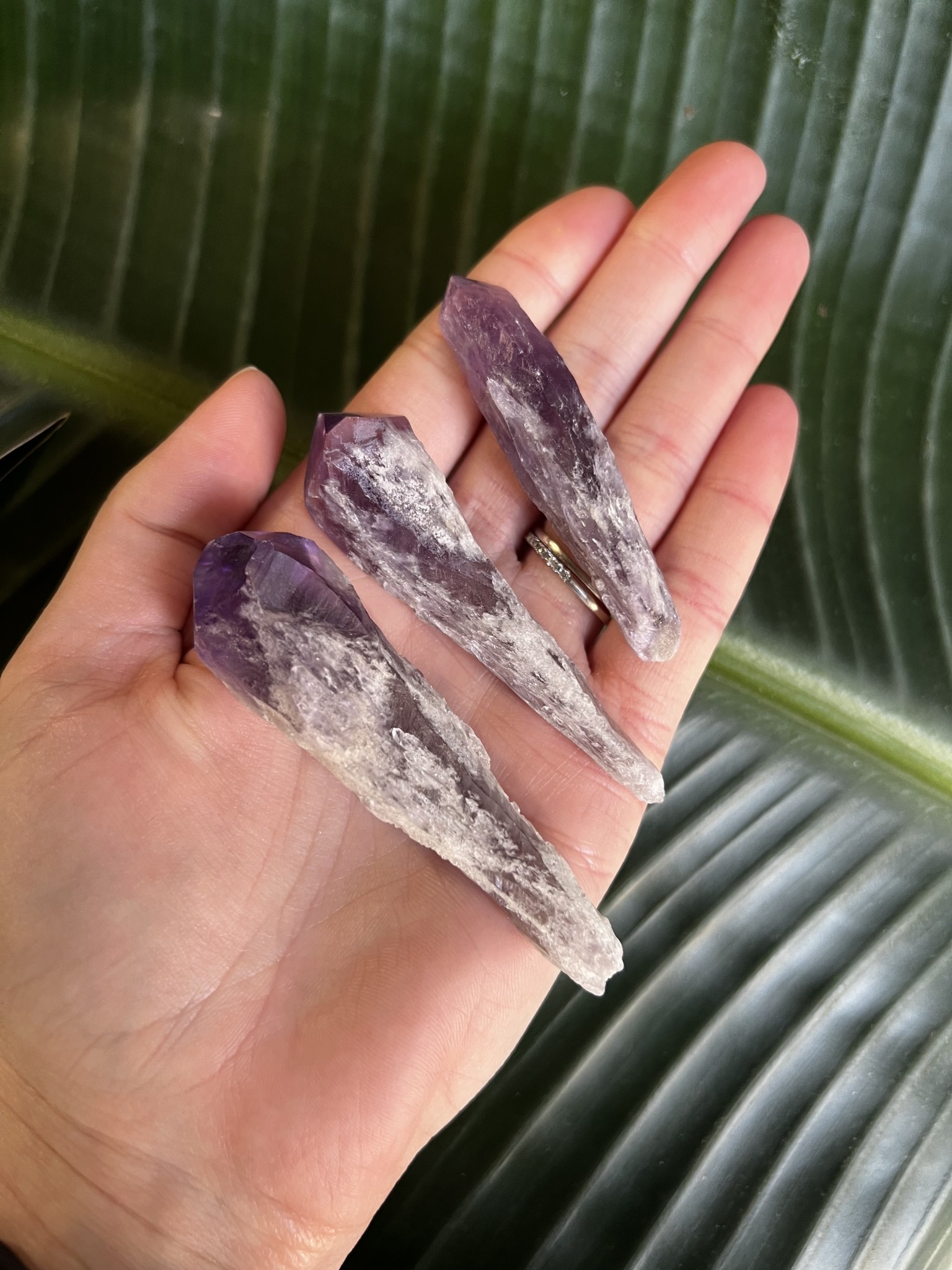 Rough Elestial Amethyst/Bahia Amethyst Points, 3 Sizes Individual - The ...