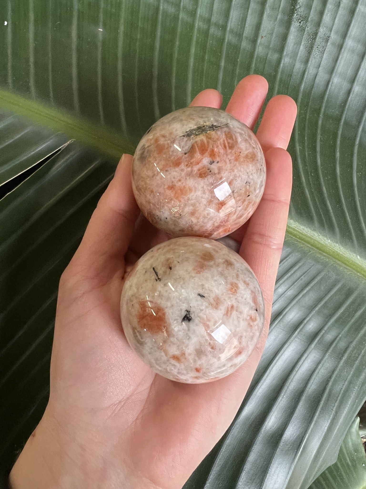Indian Sunstone Sphere, 50-54mm - The Raw Rock Shop Inc.