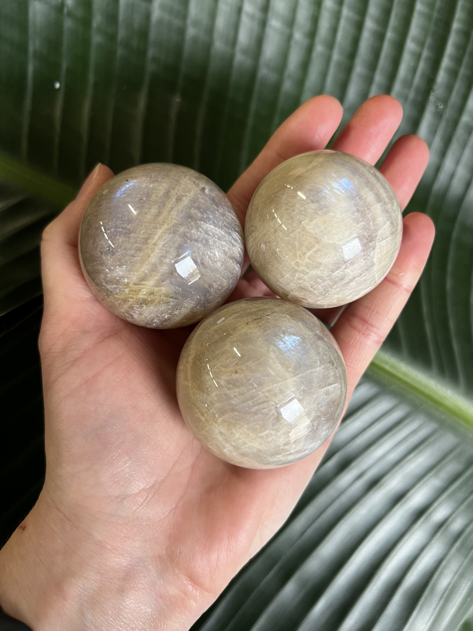 Garnierite, High Flash, Sphere, 45-49mm - The Raw Rock Shop Inc.