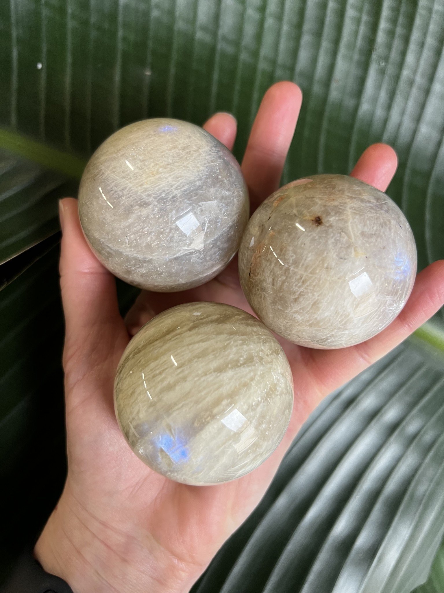 Garnierite, High Flash, Sphere, 55-59mm - The Raw Rock Shop Inc.