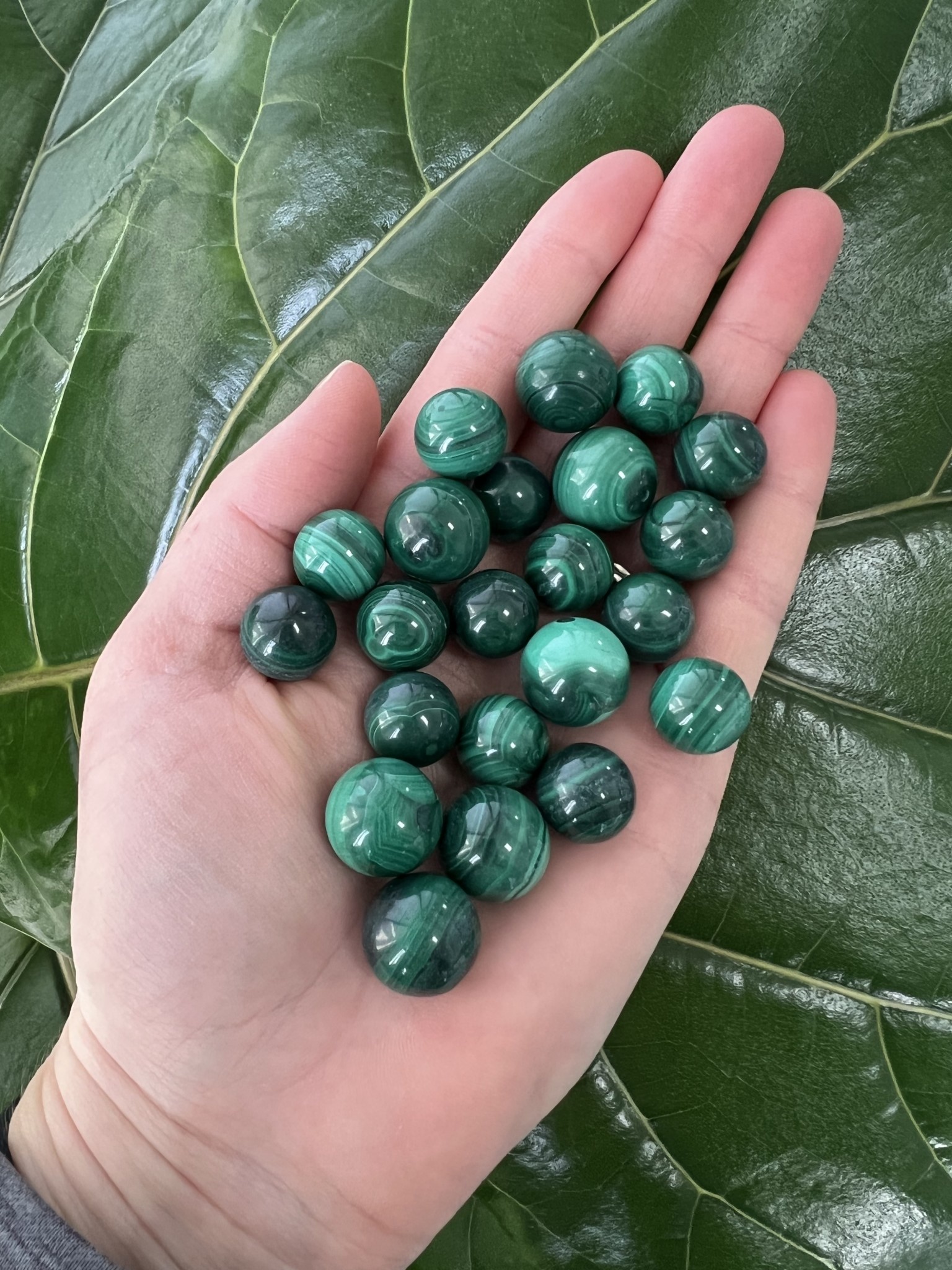 Malachite Mini Sphere - The Raw Rock Shop Inc.