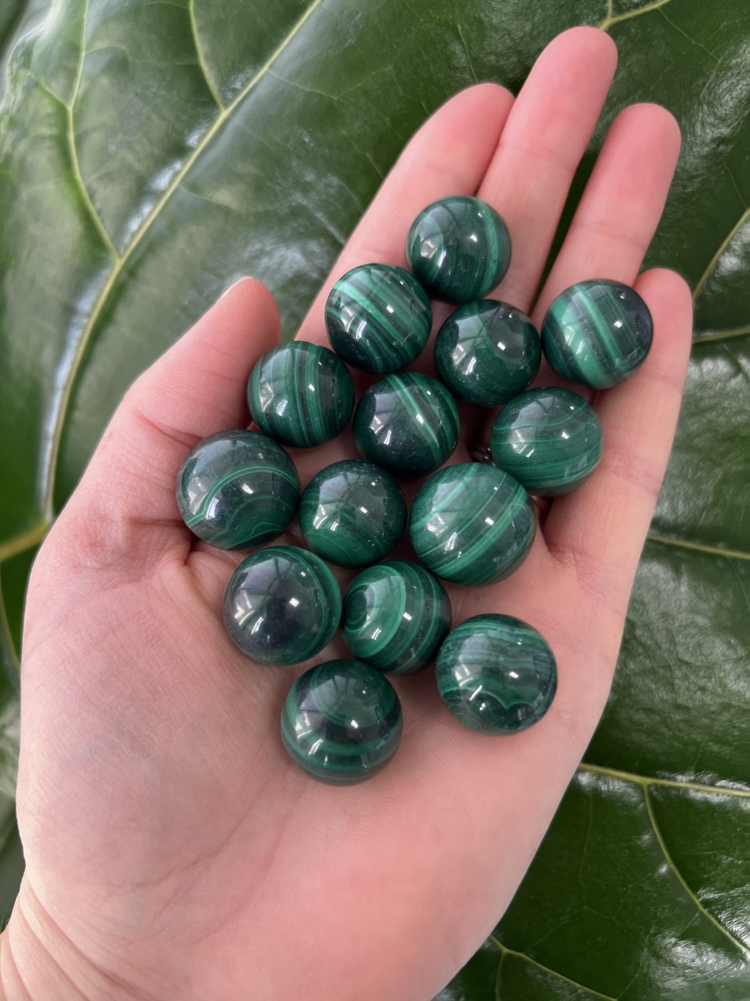 Malachite Small Sphere - The Raw Rock Shop Inc.