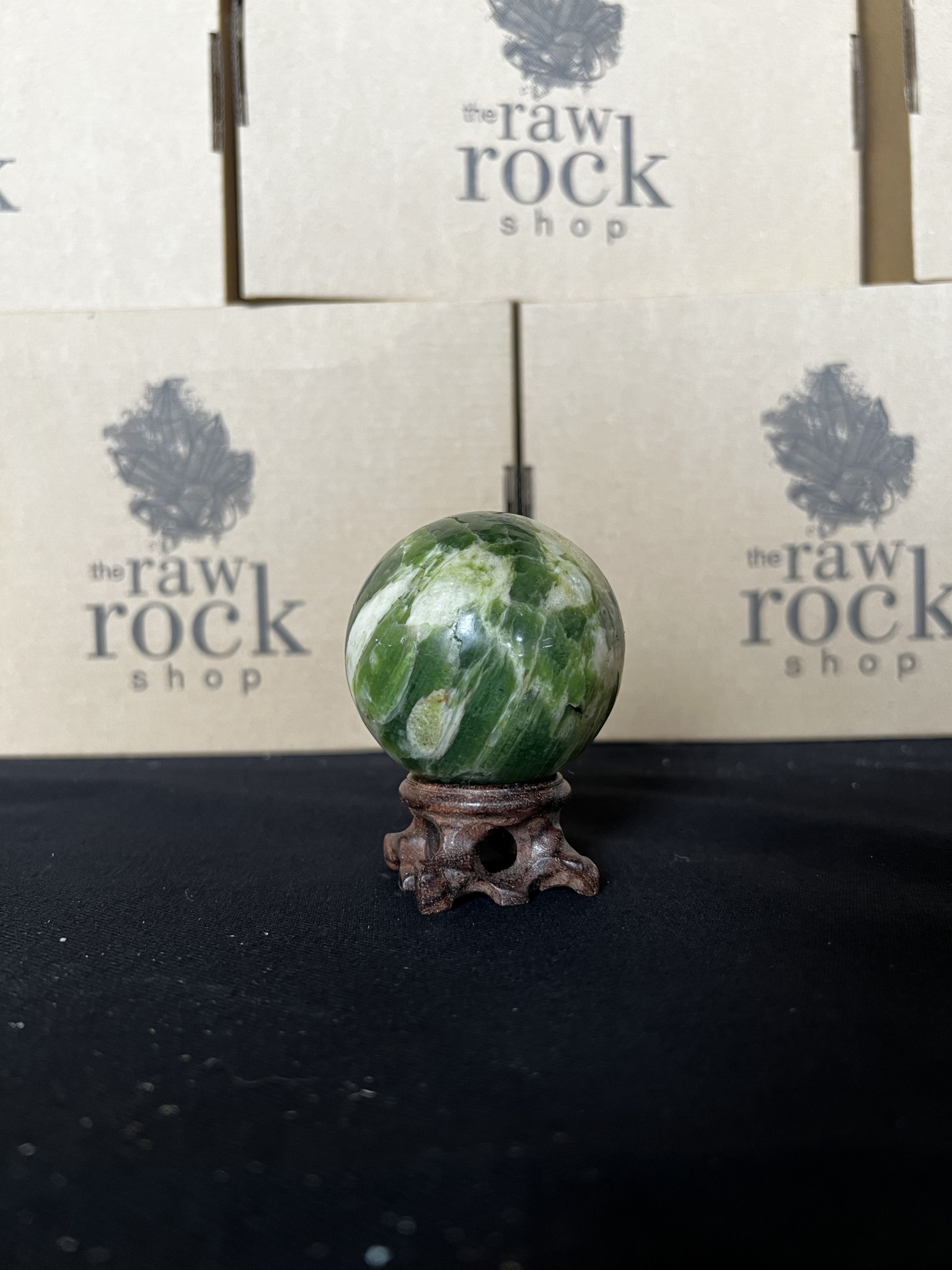 Tremolite Sphere, 60-64mm - The Raw Rock Shop Inc.
