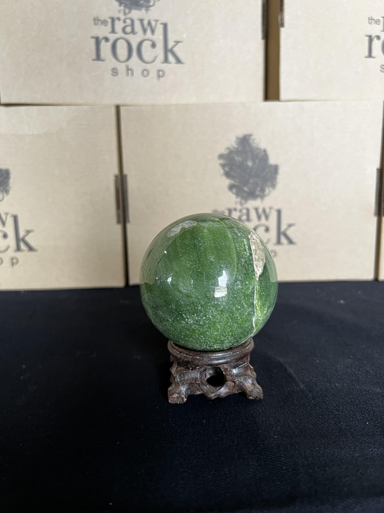Tremolite Sphere, 70-74mm - The Raw Rock Shop Inc.