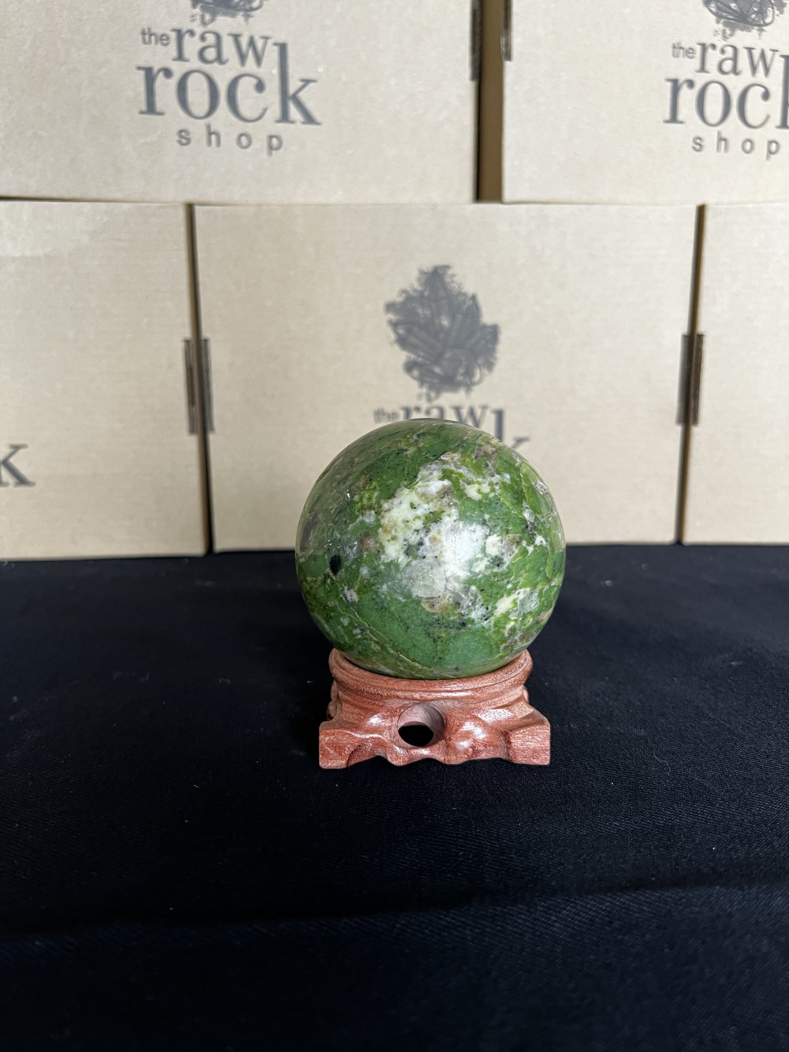 Tremolite Sphere, 80-84mm - The Raw Rock Shop Inc.