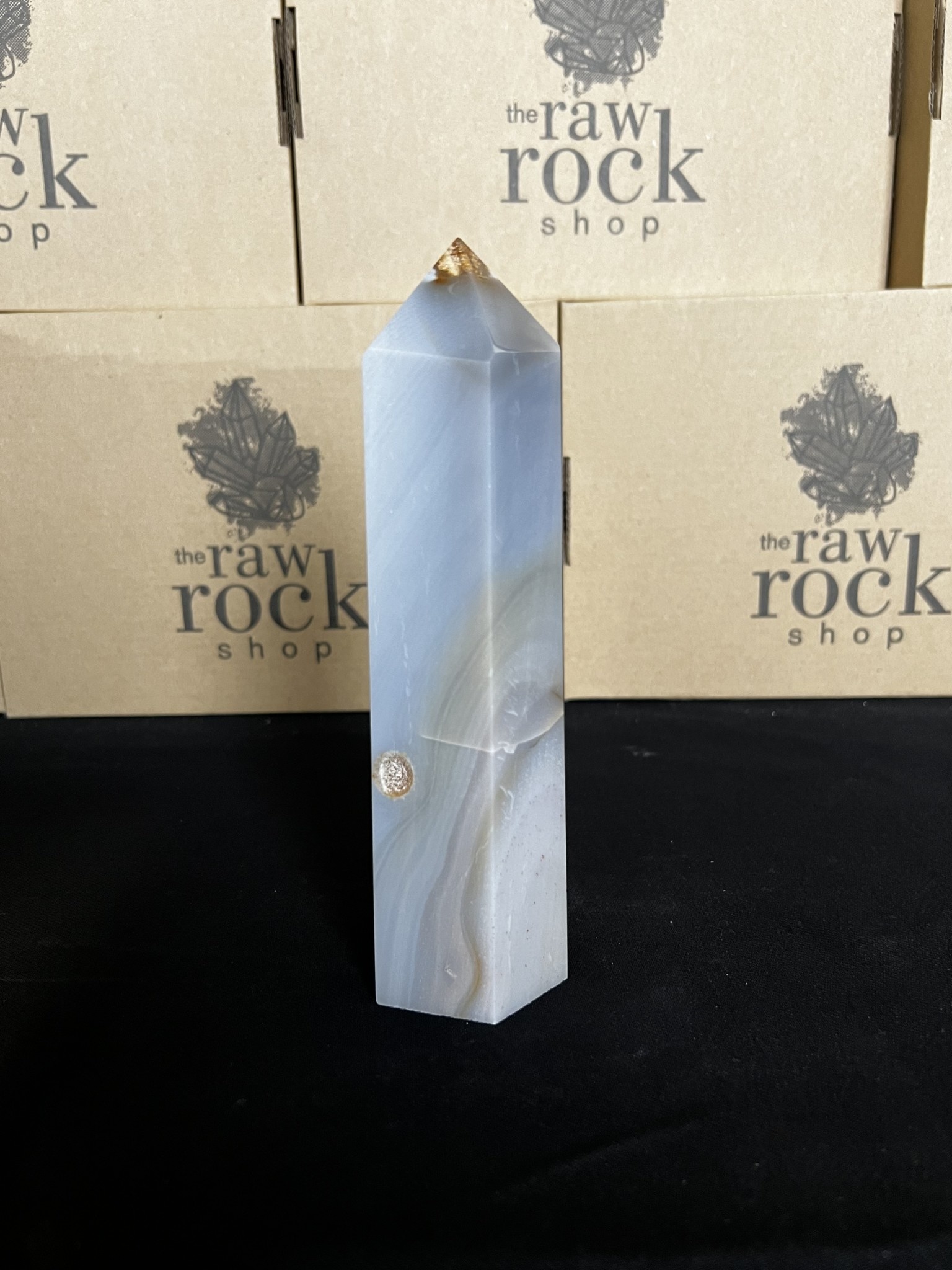 Agate Tower #14, 804gr - The Raw Rock Shop Inc.