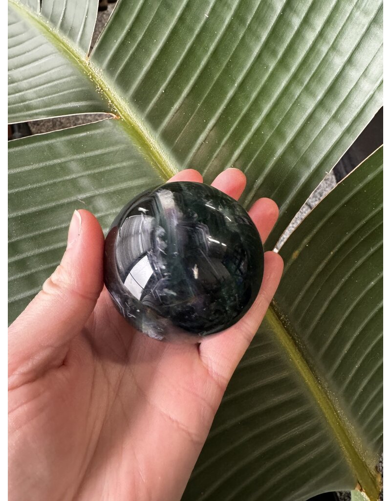 Rainbow Fluorite Sphere, 60-64mm - The Raw Rock Shop Inc.