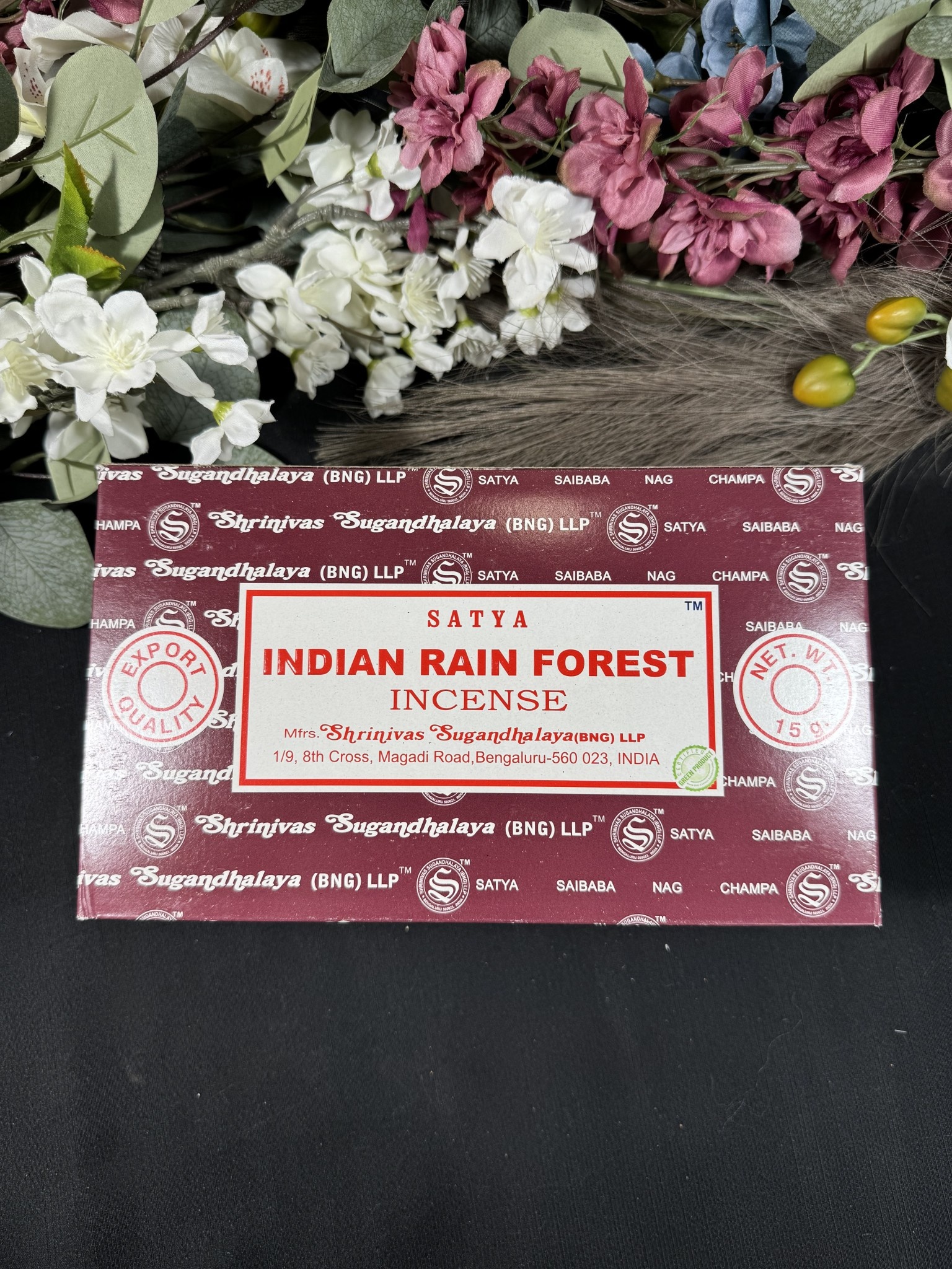 Indian Rainforest Satya Incense Sticks - 12 boxes of 15gr pack - The ...