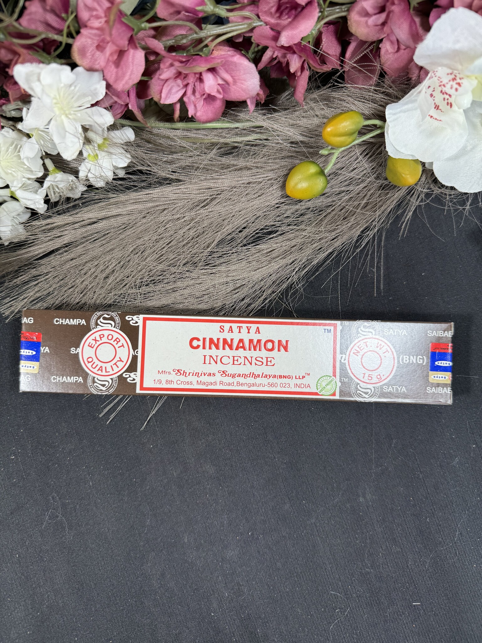 Cinnamon Satya Incense Sticks - 15gr pack - The Raw Rock Shop Inc.