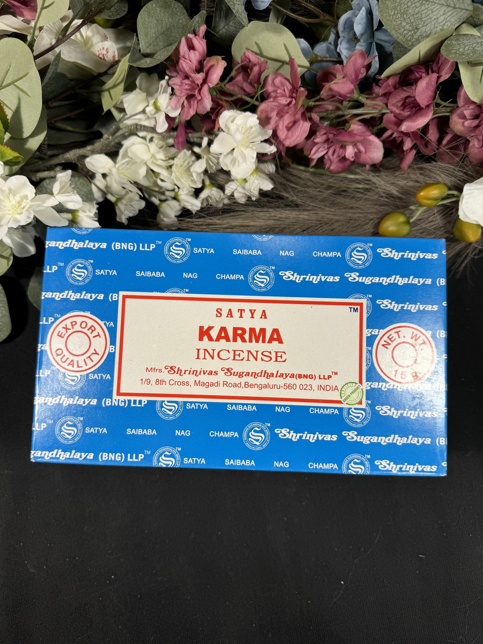 Karma Satya Incense Sticks - 12 boxes of 15gr pack - The Raw Rock Shop Inc.
