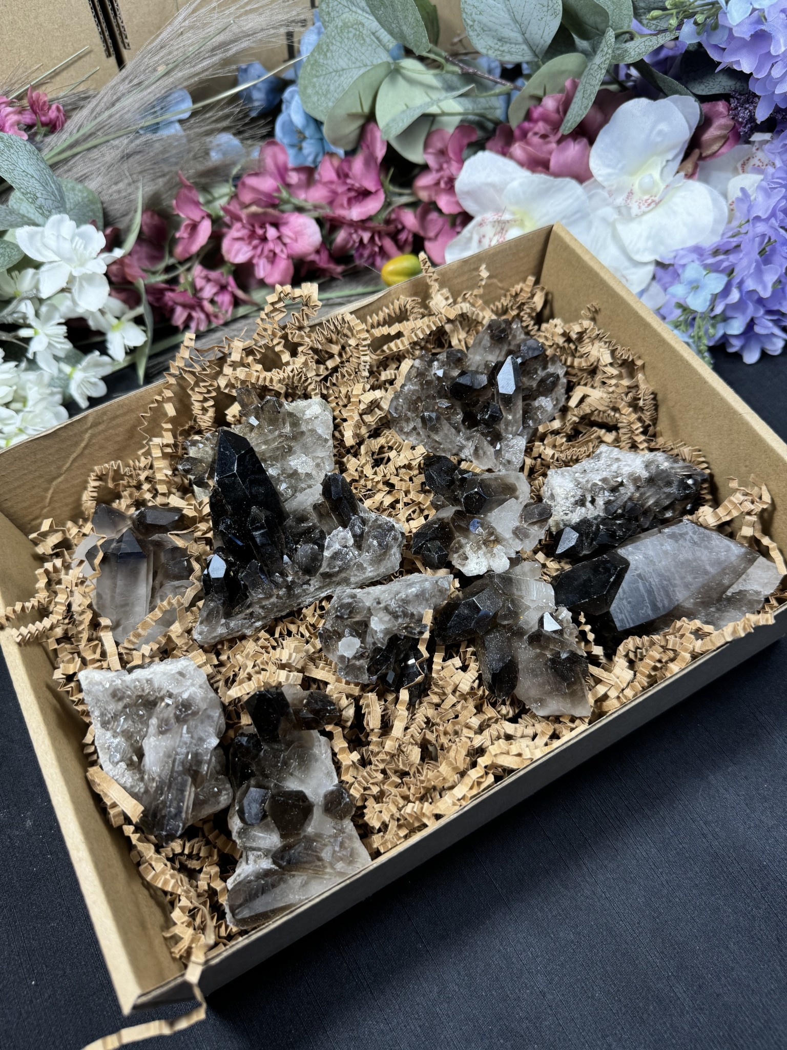 Smoky Quartz Clusters, Medium, 1KG bulk lot - The Raw Rock Shop Inc.