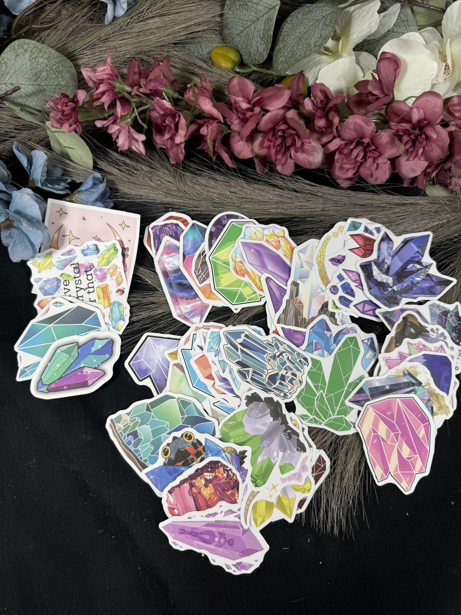 Crystal Stickers 50 Pack - The Raw Rock Shop Inc.