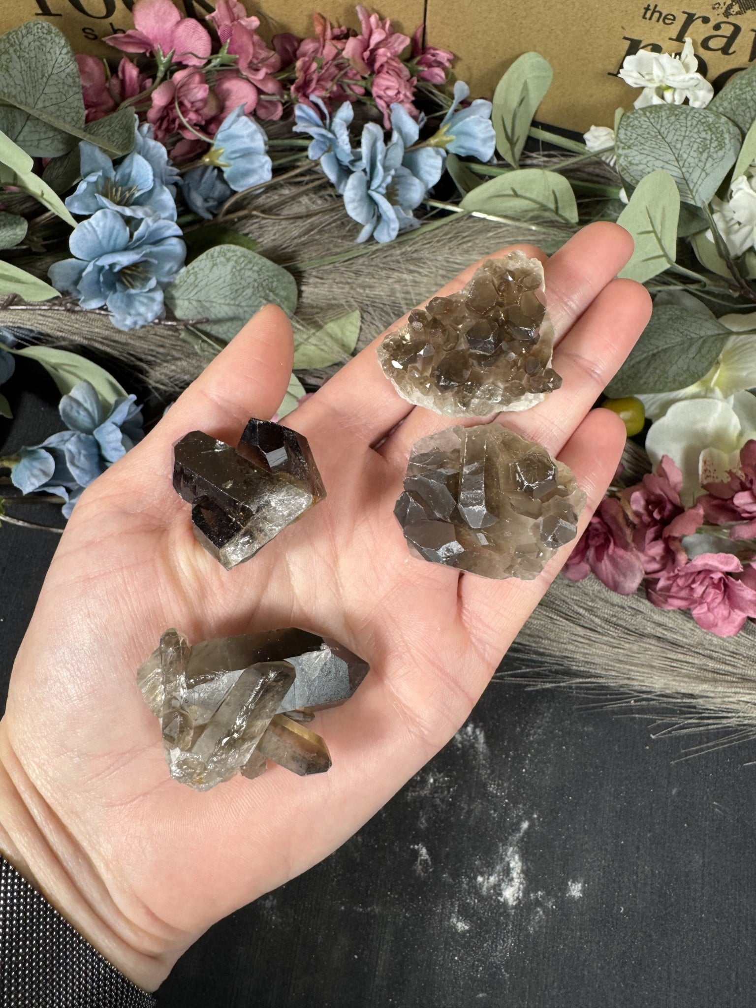 Smoky Quartz Cluster Lot #51, 102gr - The Raw Rock Shop Inc.