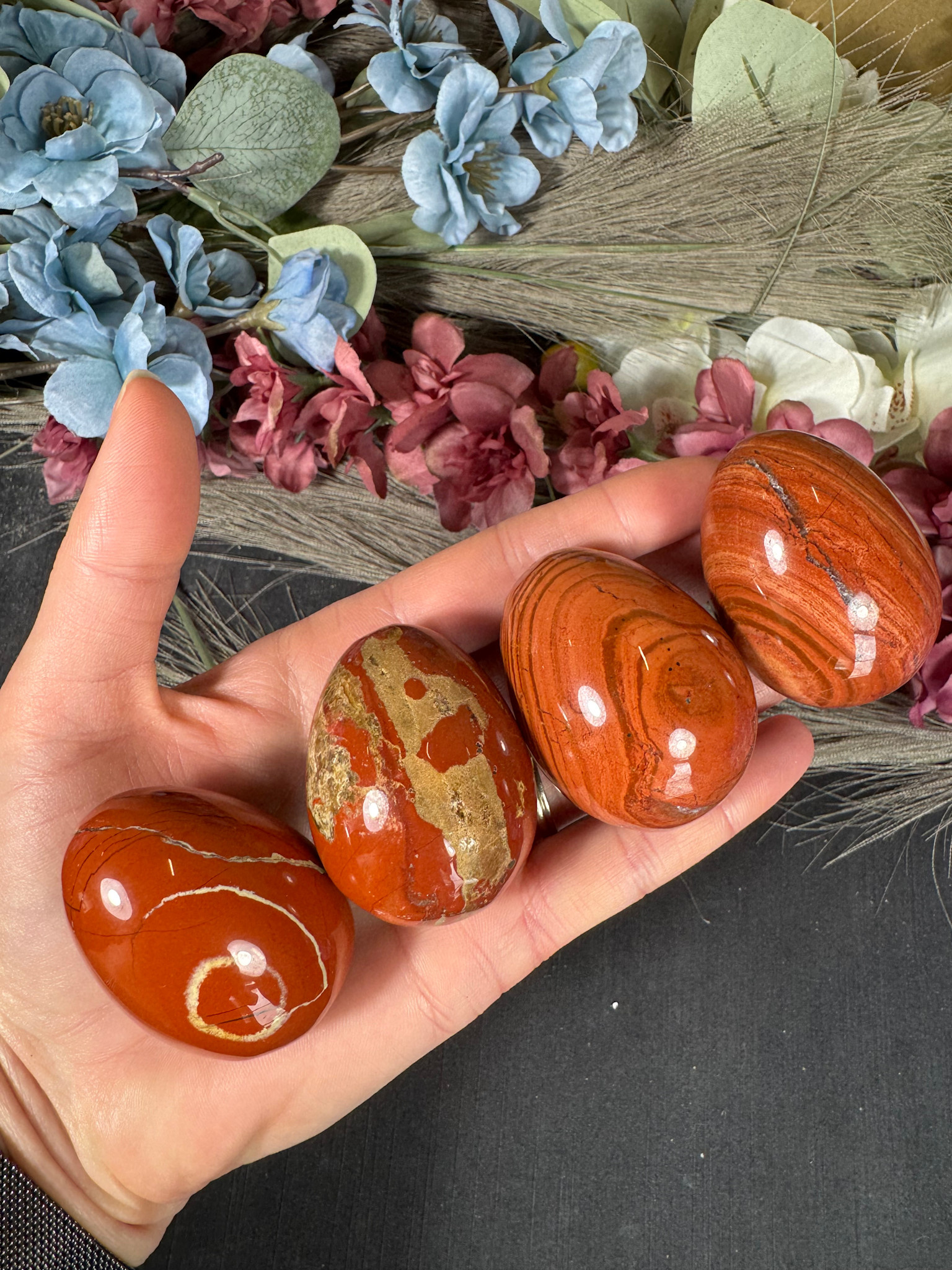 Red Jasper Egg, 35-39mm - The Raw Rock Shop Inc.