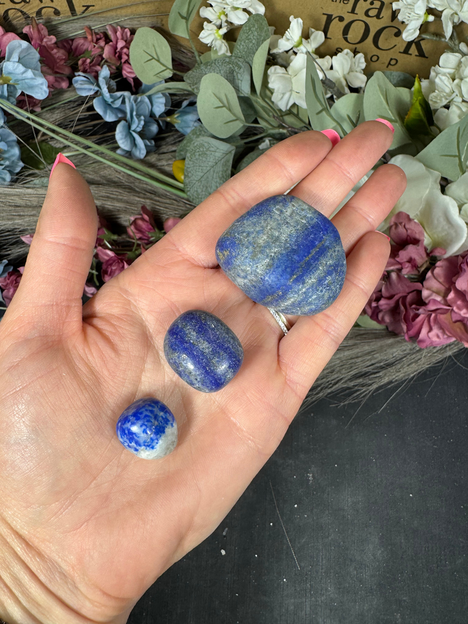 Lapis Lazuli Tumbled Stones, Grade A, 3 Sizes Available, Purchase ...