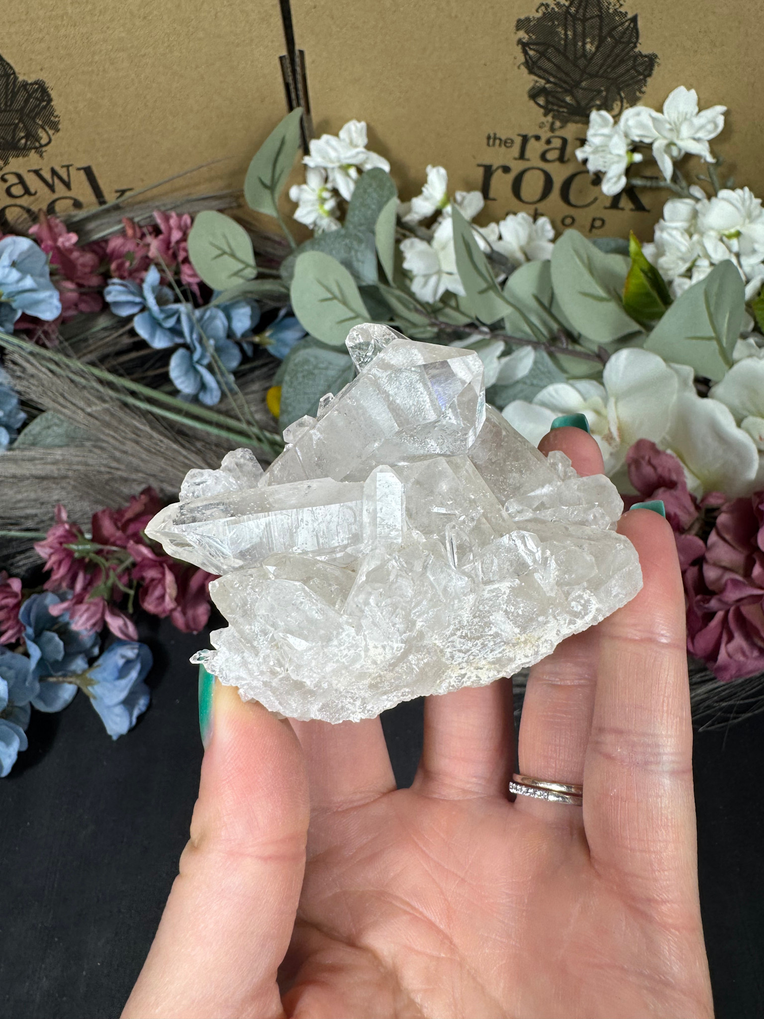 Clear Quartz Cluster #314, 176gr - The Raw Rock Shop Inc.