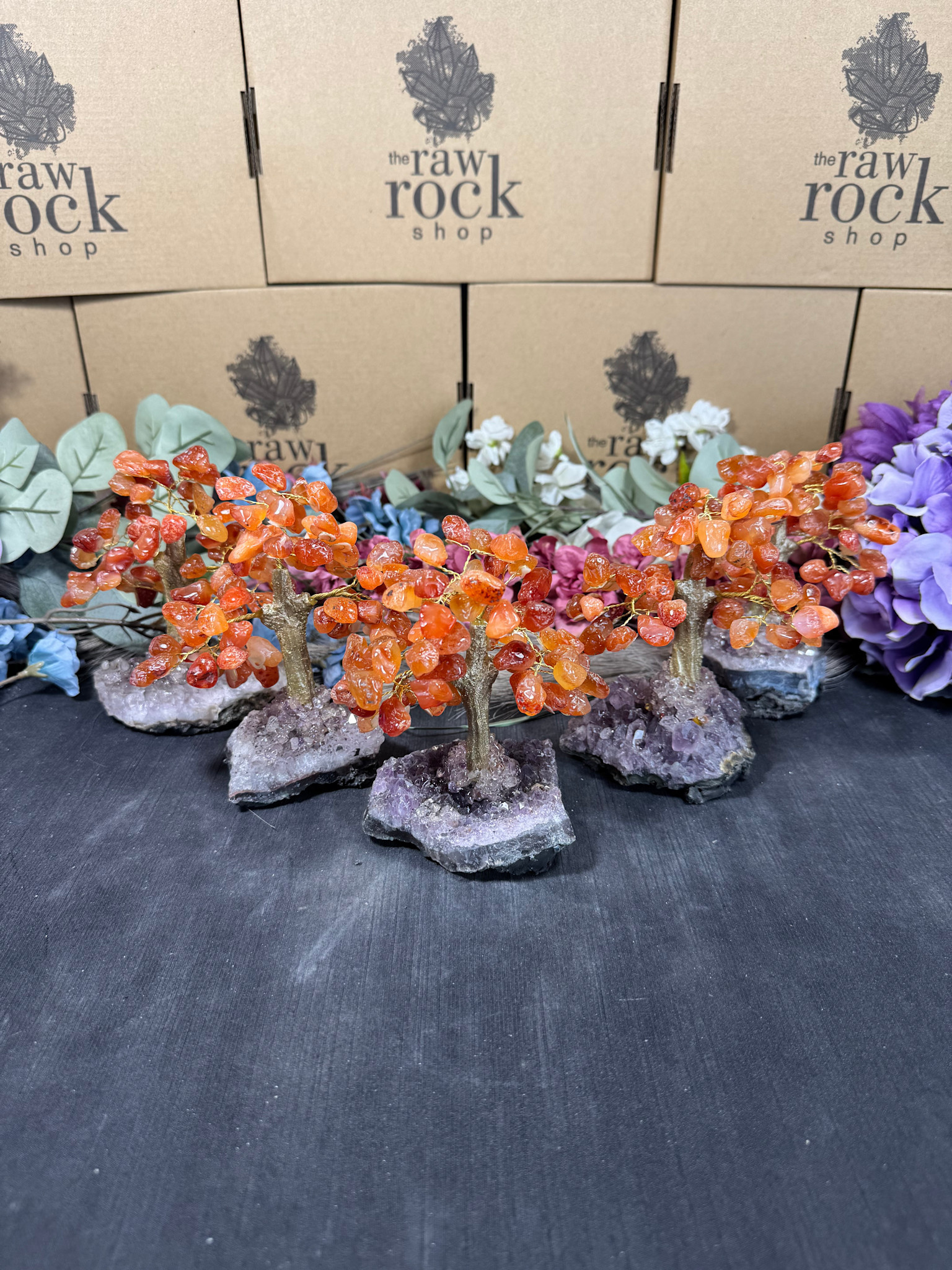 Carnelian Gemstone Tree Medium - The Raw Rock Shop Inc.