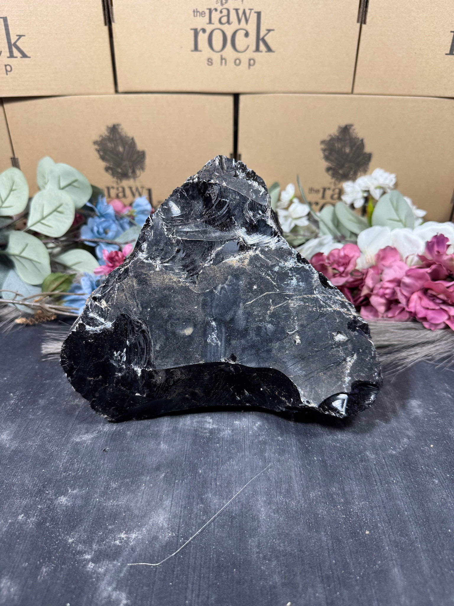 Rough Black Obsidian #41, 3562gr - The Raw Rock Shop Inc.