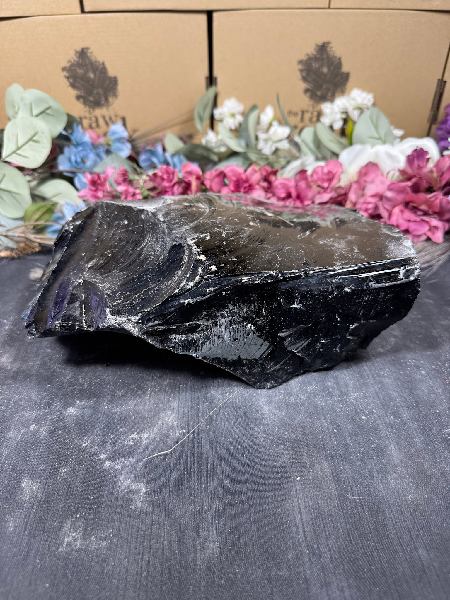 Rough Black Obsidian #45, 4264gr - The Raw Rock Shop Inc.