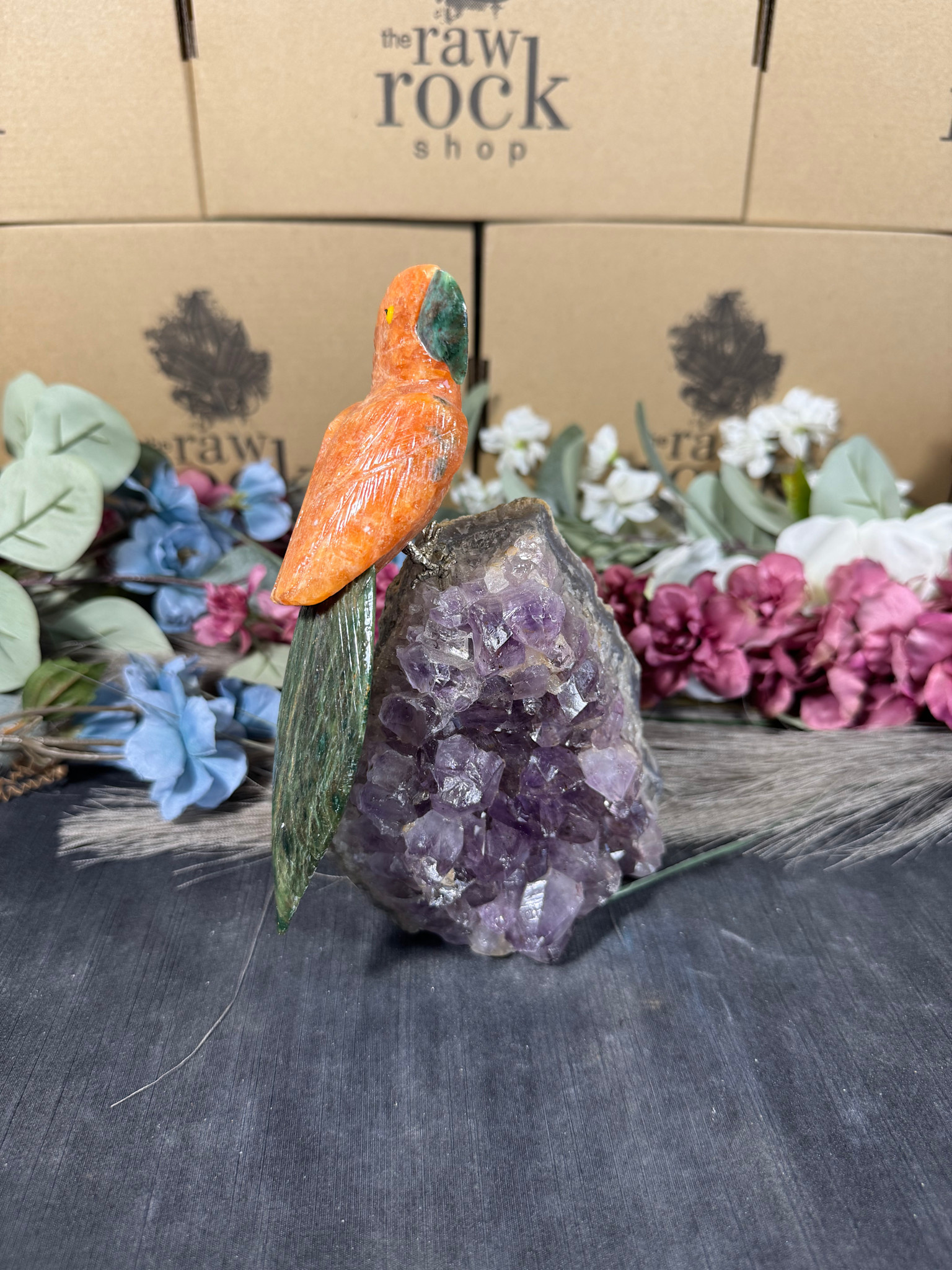 Gemstone Parrot #92, 1252gr - The Raw Rock Shop Inc.