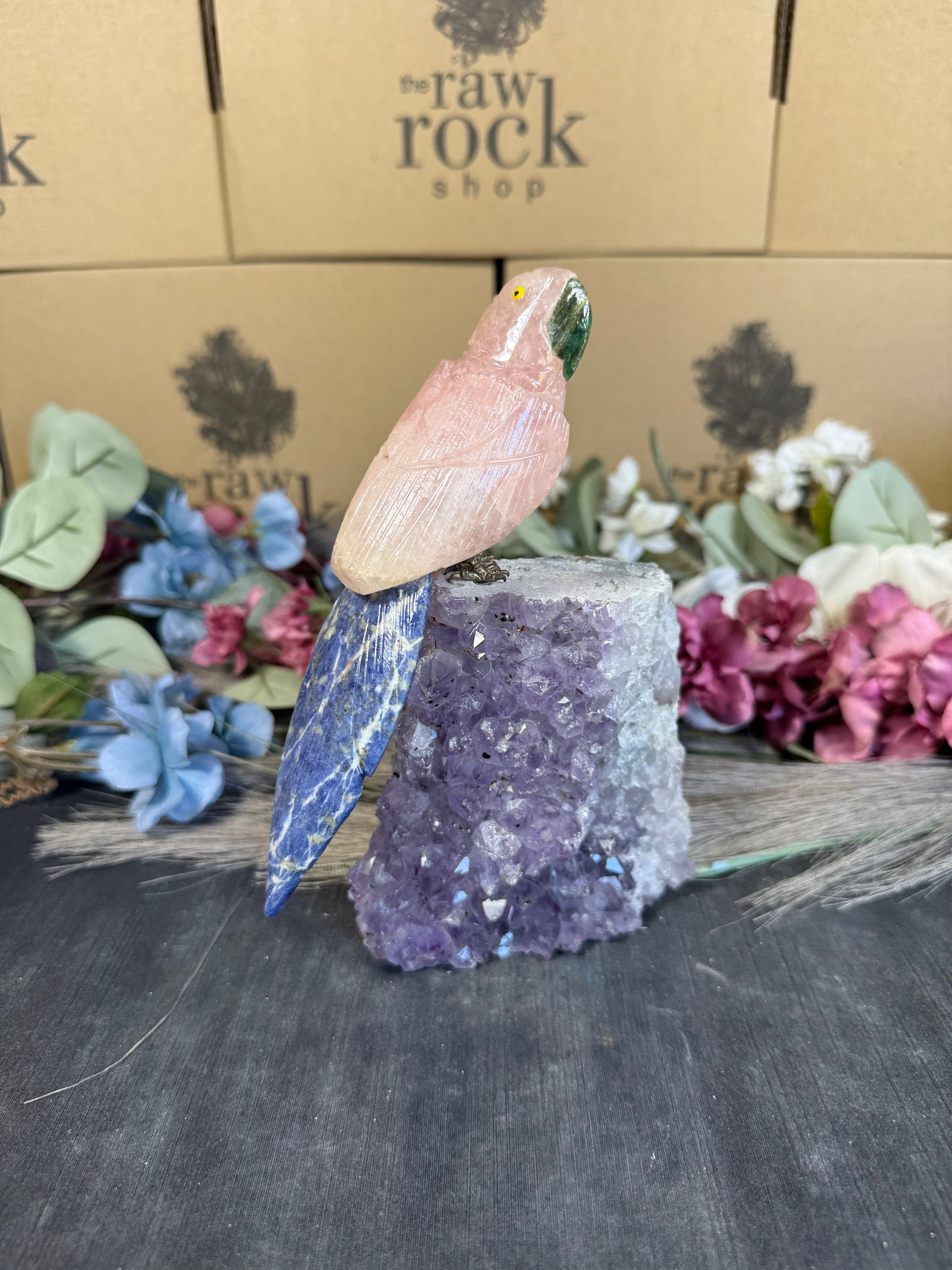 Gemstone Parrot #114, 850gr - The Raw Rock Shop Inc.