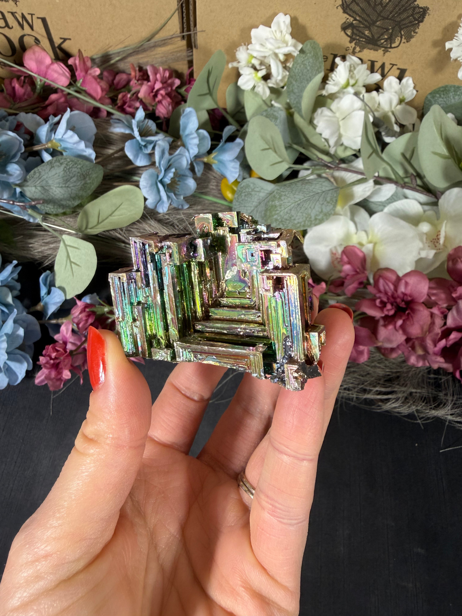 Rainbow Bismuth Tower #465, 242gr - The Raw Rock Shop Inc.