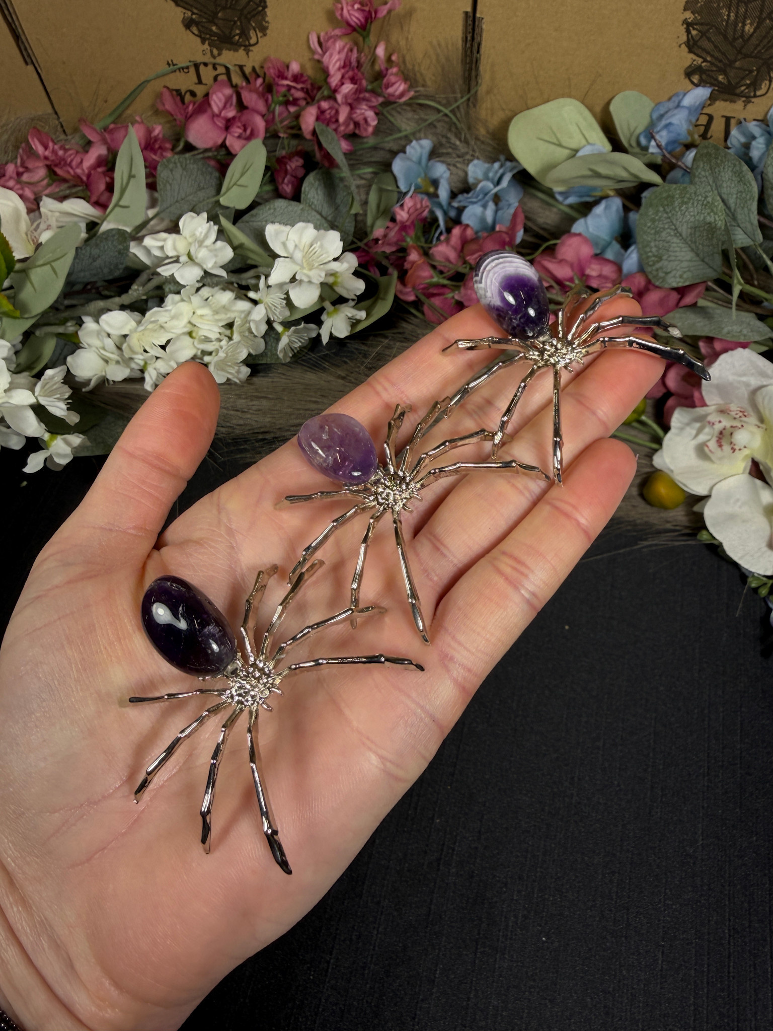 Amethyst Spiders - The Raw Rock Shop Inc.