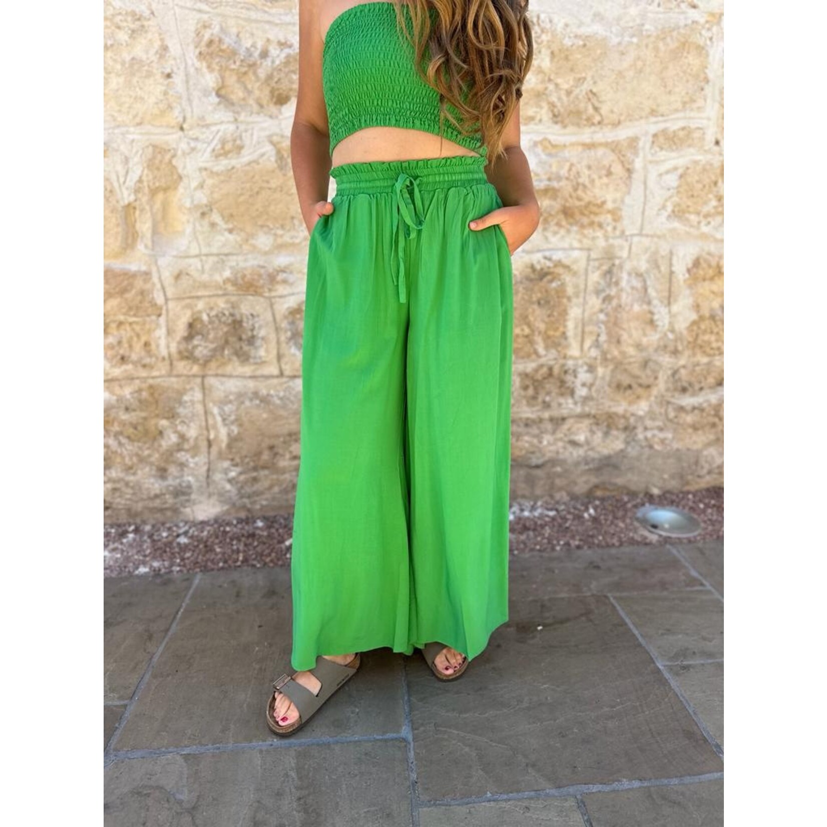 PANT TIA WIDE LEG PARAKEET - Naked Gypsy