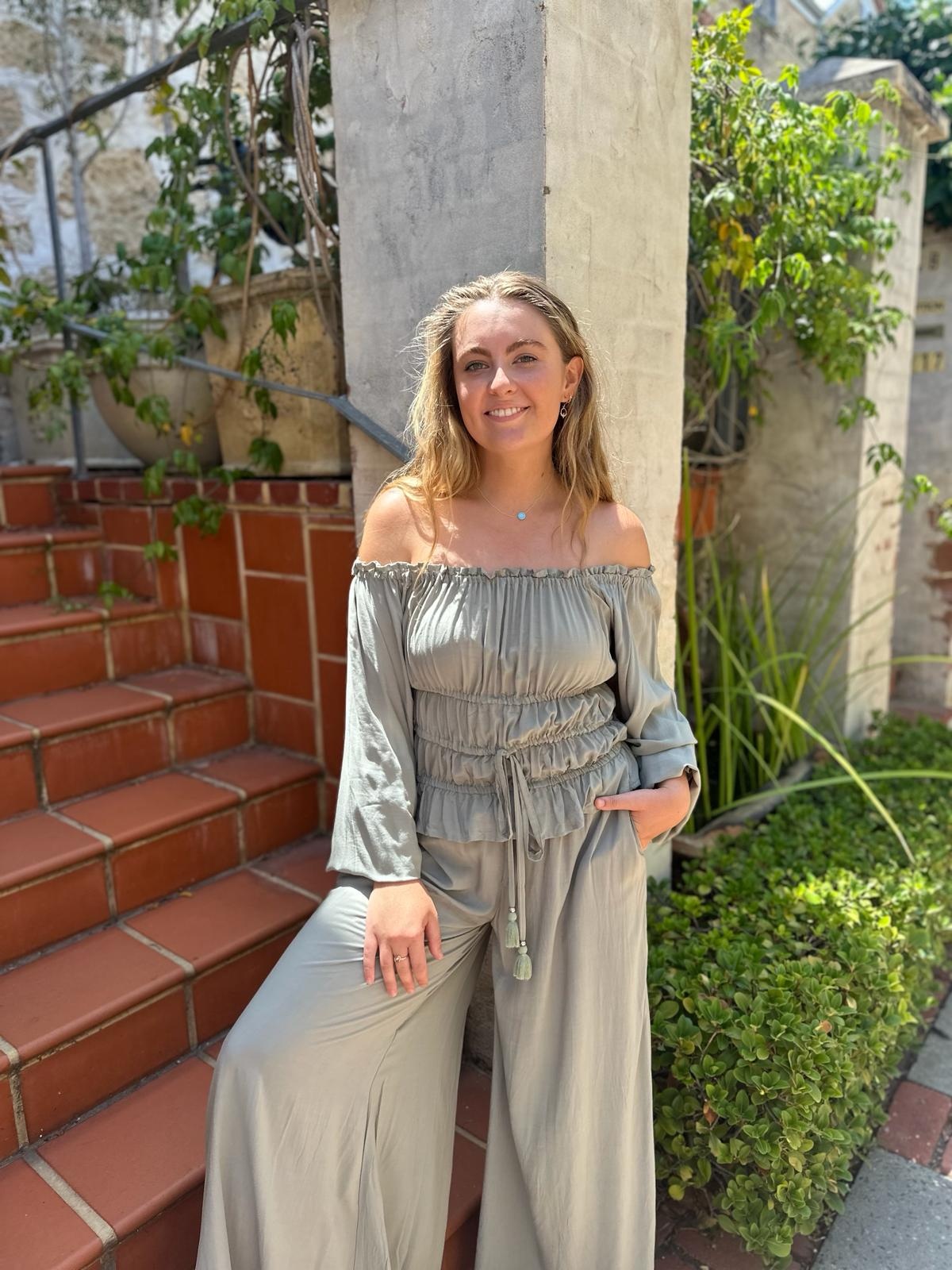 PANT TIA WIDE LEG FOG - Naked Gypsy