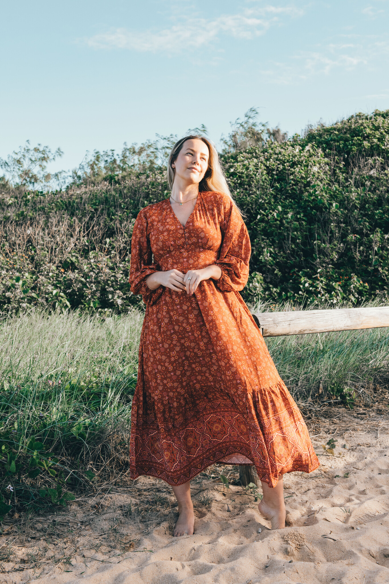DRESS HS339P126 JOSIE MAXI SAVANNA - Naked Gypsy