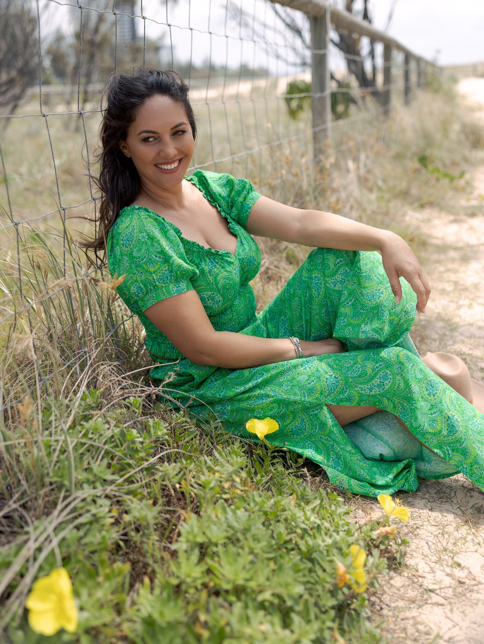 PANT HS385P155 MYA LIME CORDIAL - Naked Gypsy