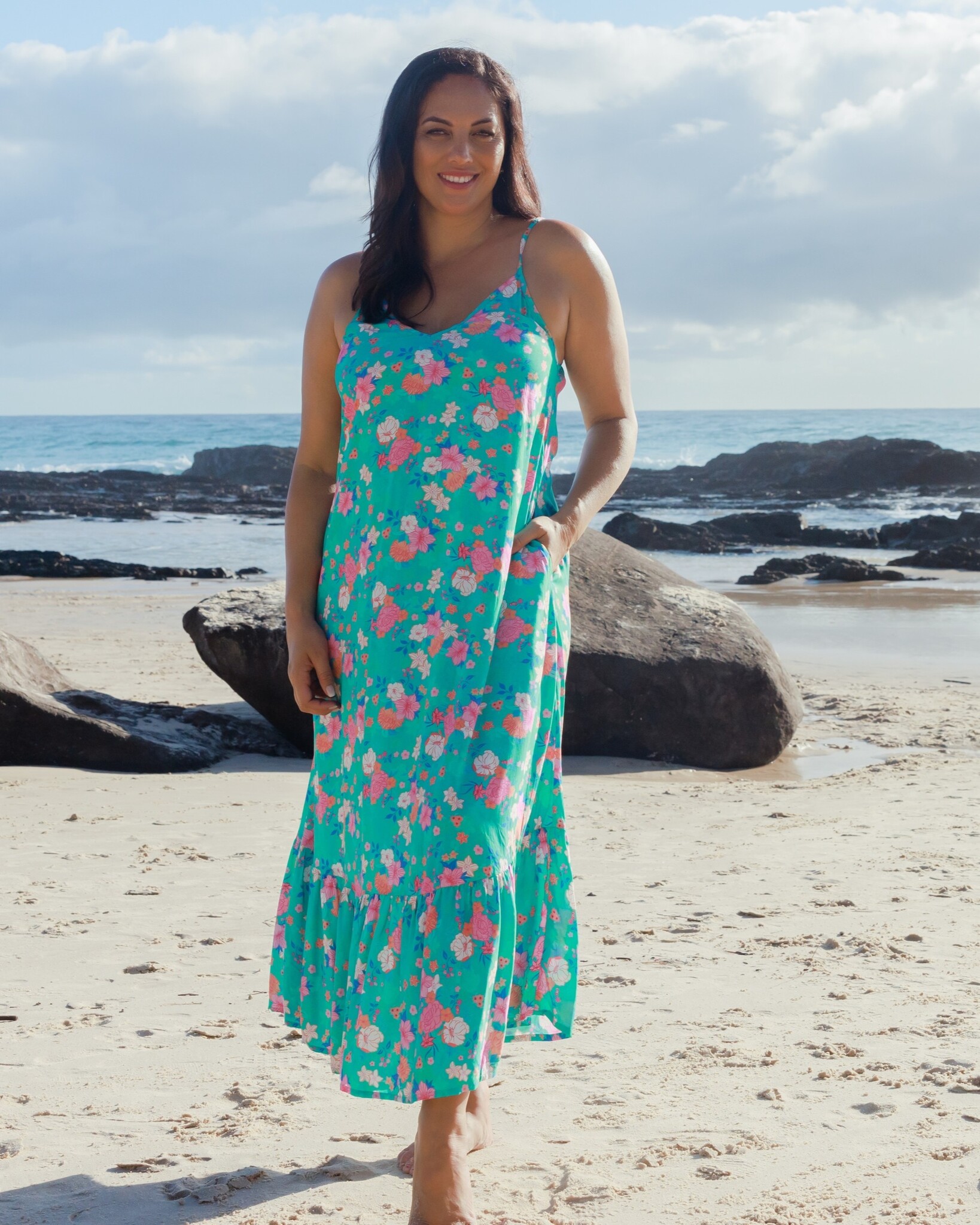 DRESS HS216P159 COCO MAXI SECRET GARDEN - Naked Gypsy