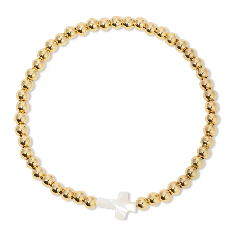 Shell Cross Gold Bracelet - The Joy Store