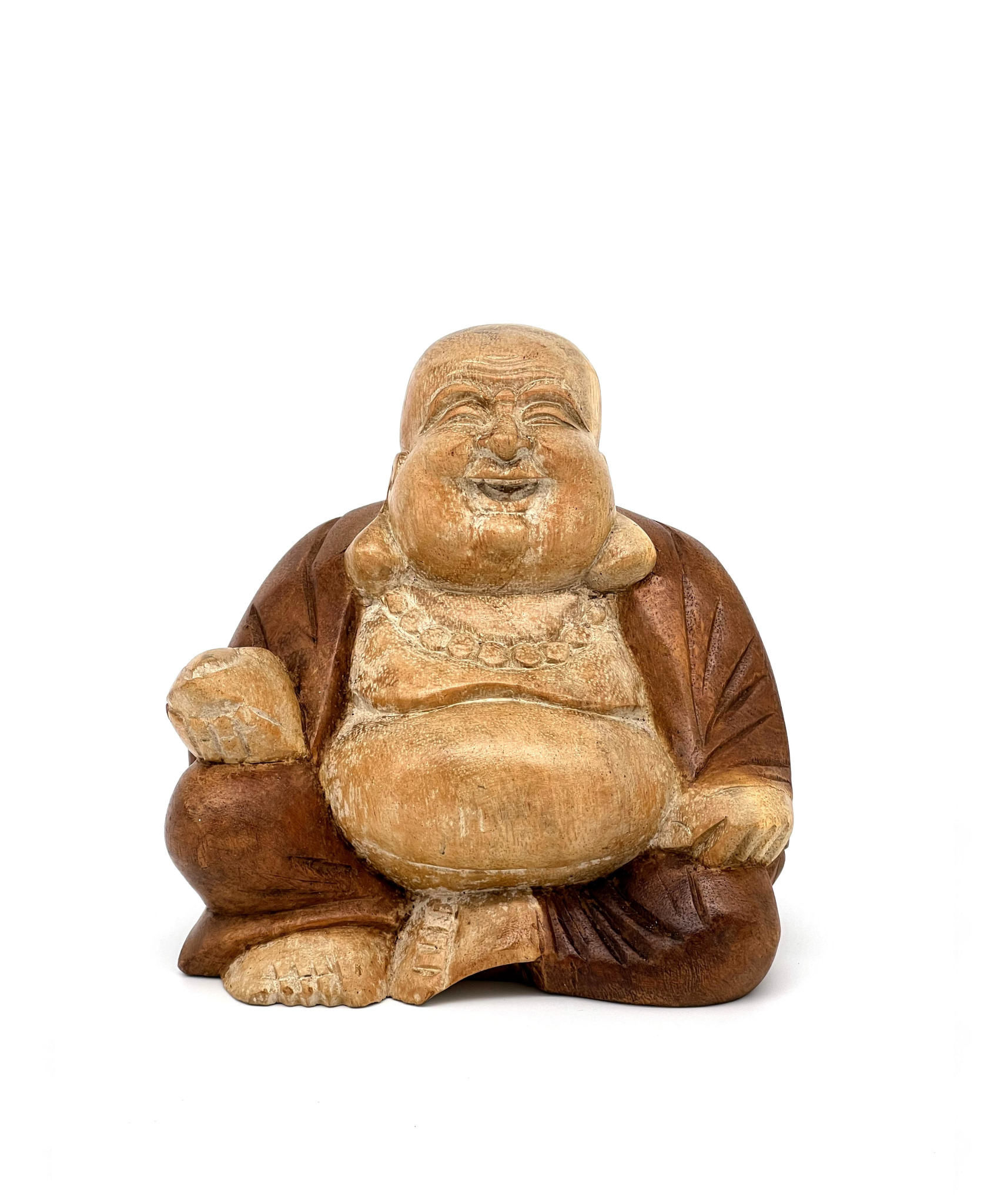 Hand Carved Hoti 2 Tone Sitting - Maka Imports