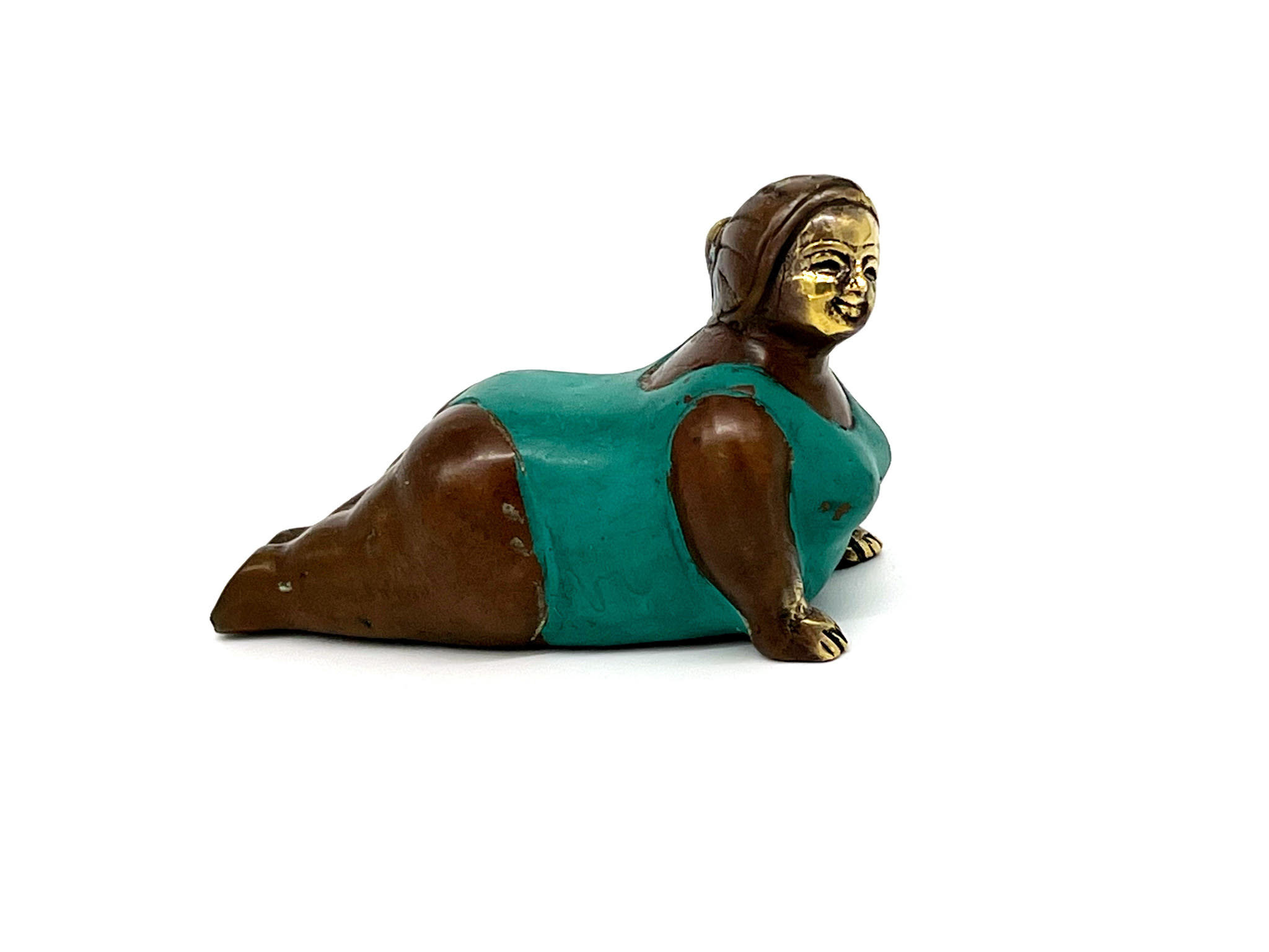 Bronze Yoga Lady Cobra Pose - Maka Imports