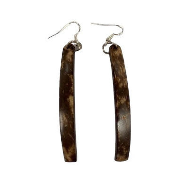 Coconut Shell Earrings - Maka Imports