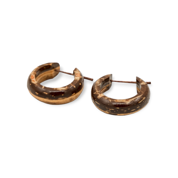 Coconut Shell Earrings - Maka Imports