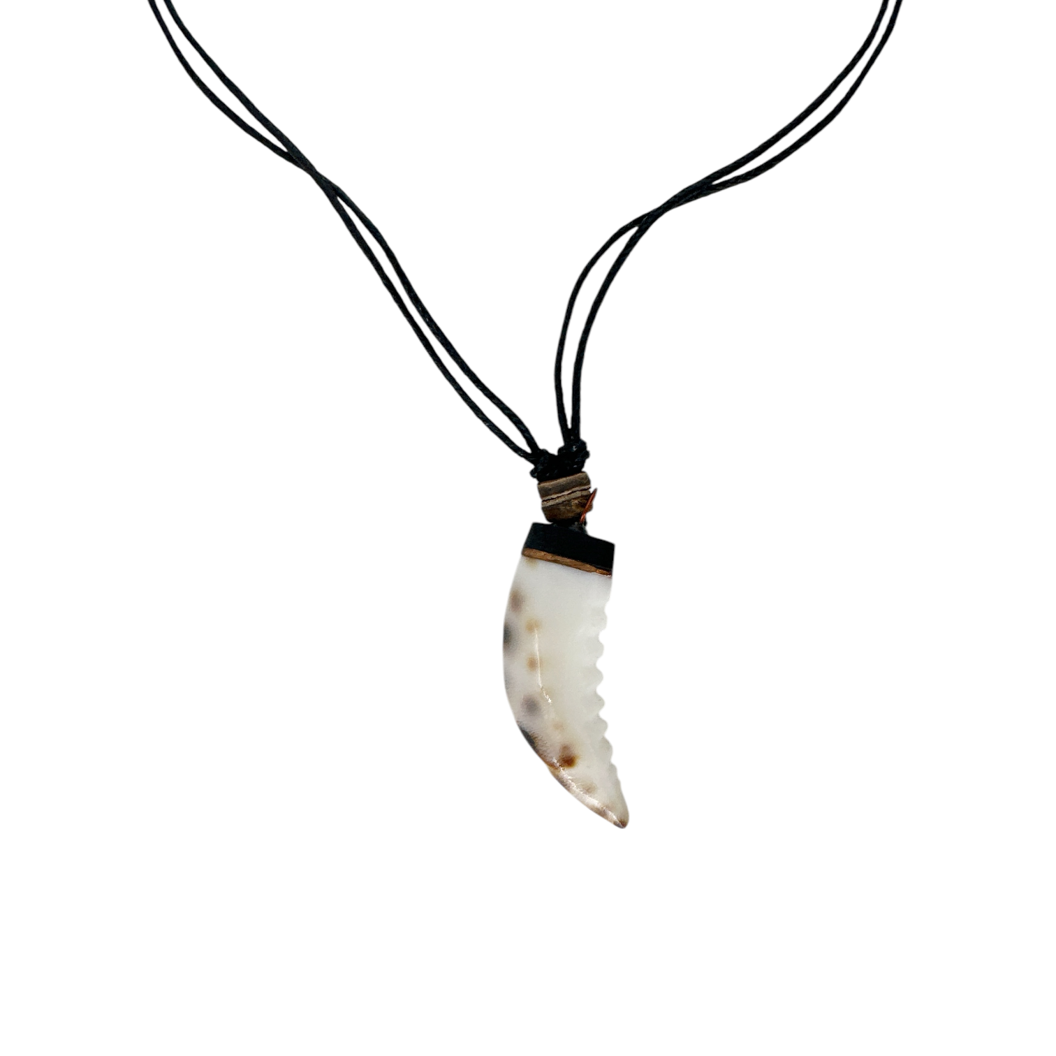 Claw Shell Adjustable Cord Necklace - Maka Imports