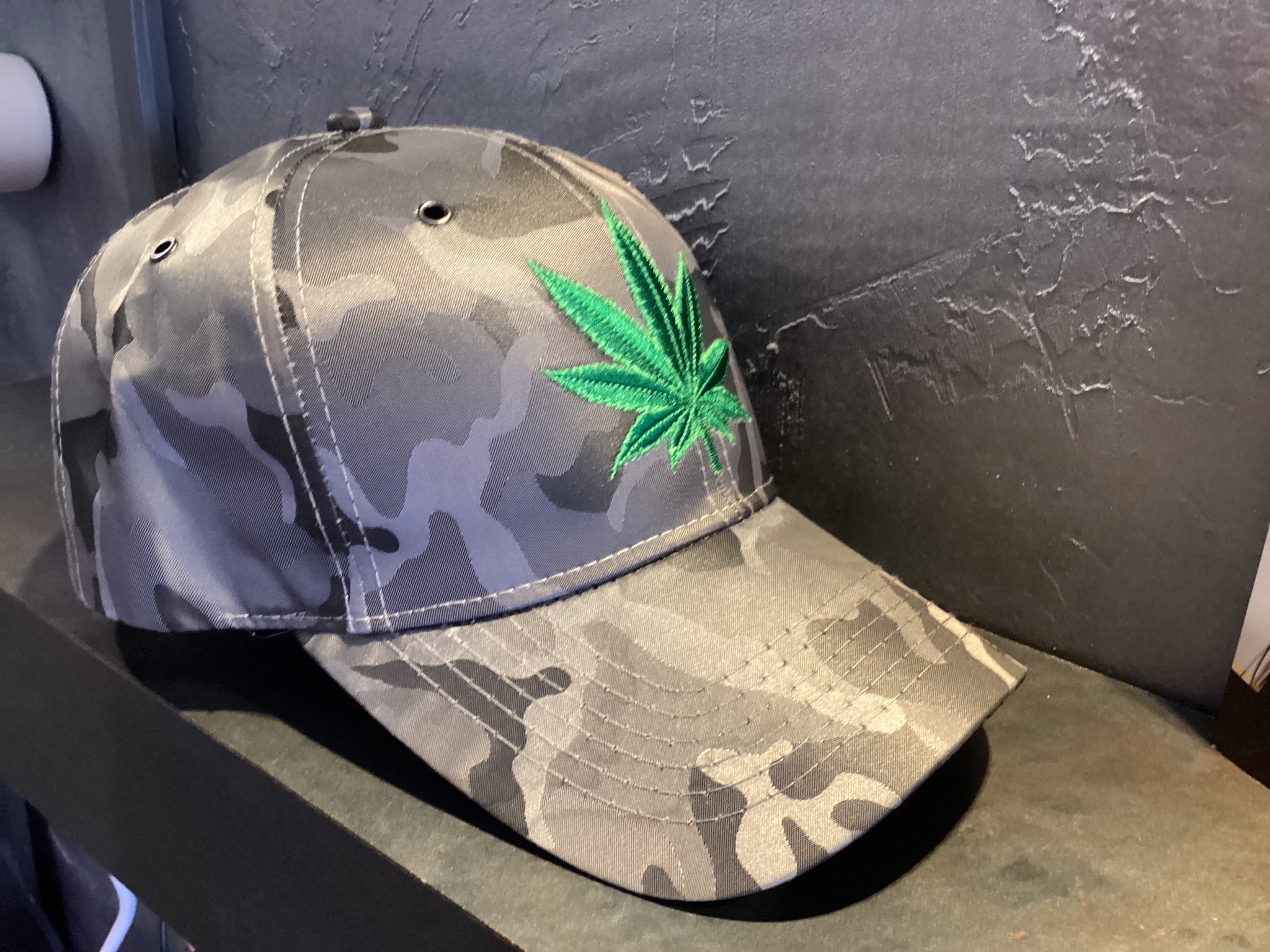 Camo pot leaf hat - C&J Hammer Hard Accessories