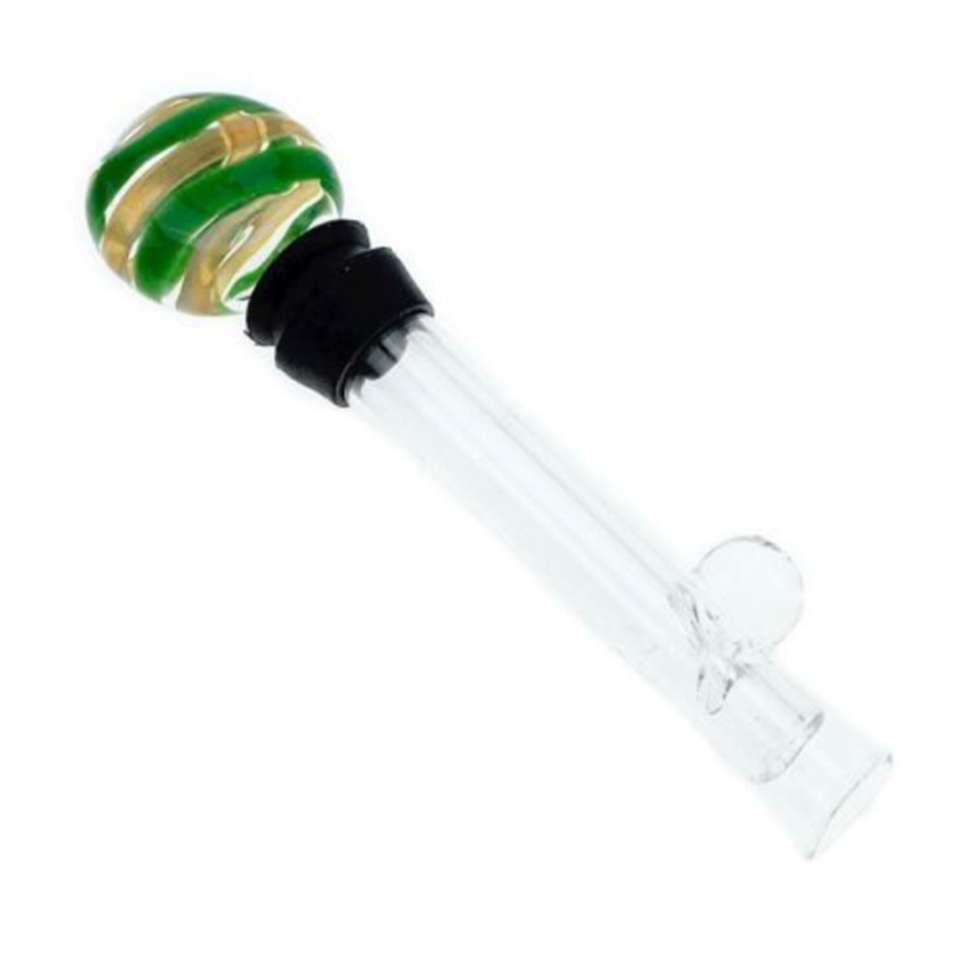 4” Glass Blunt-Assorted Color - C&J Hammer Hard Accessories