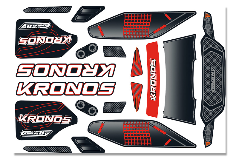 Corally (Team Corally) Team Corally Body Decal Sheet Kronos XP 6s (1pc ...