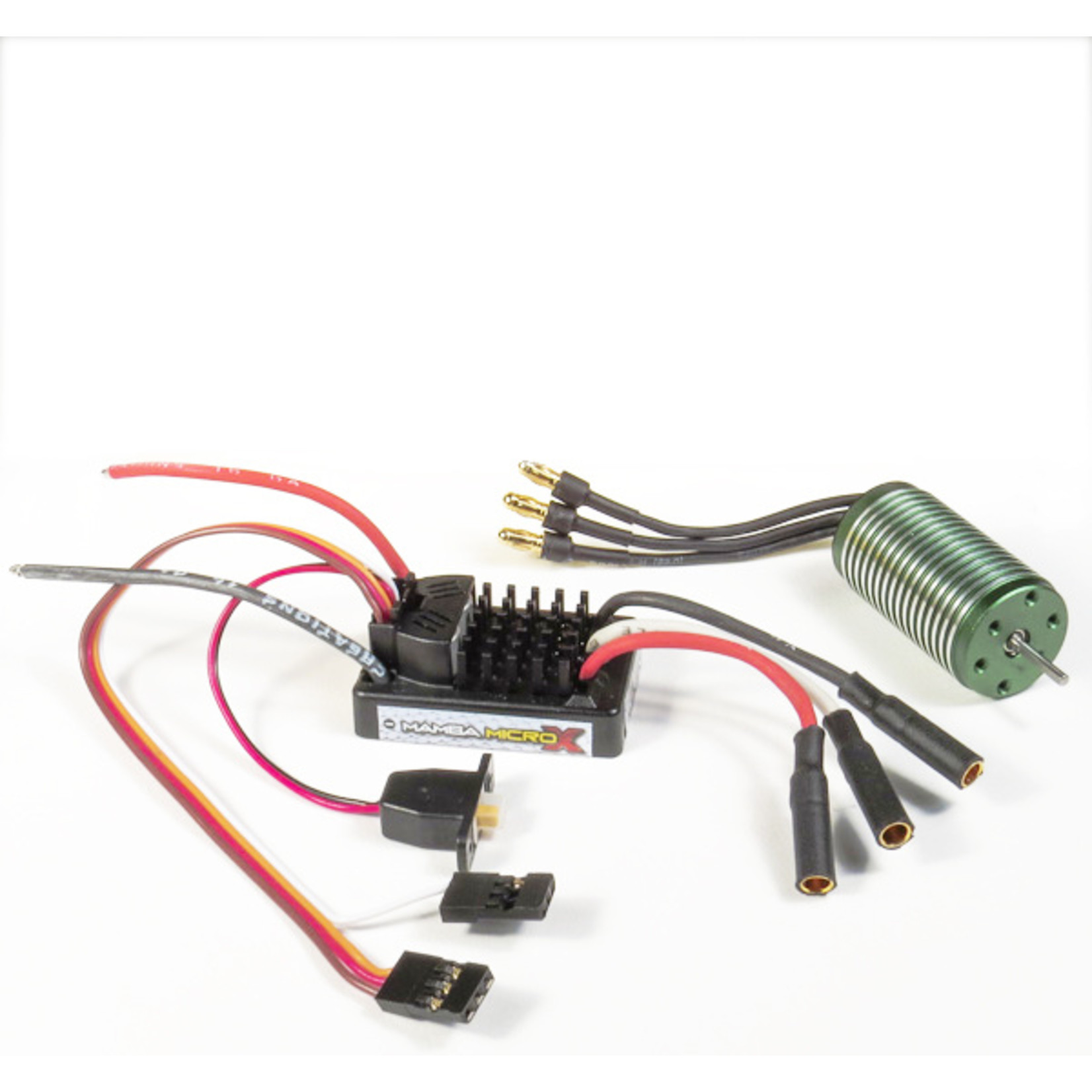 Castle Creations Mamba Micro X 12.6V ESC, 2A Peak BEC W/0808-5300Kv ...