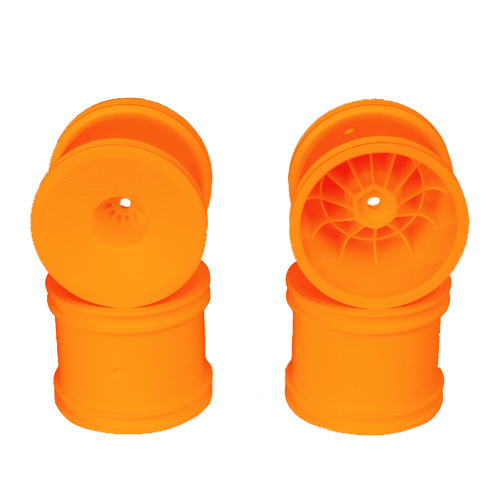 DE Racing Speedline ST Wheels 4pk Orange - Extreme R/C Hobbies