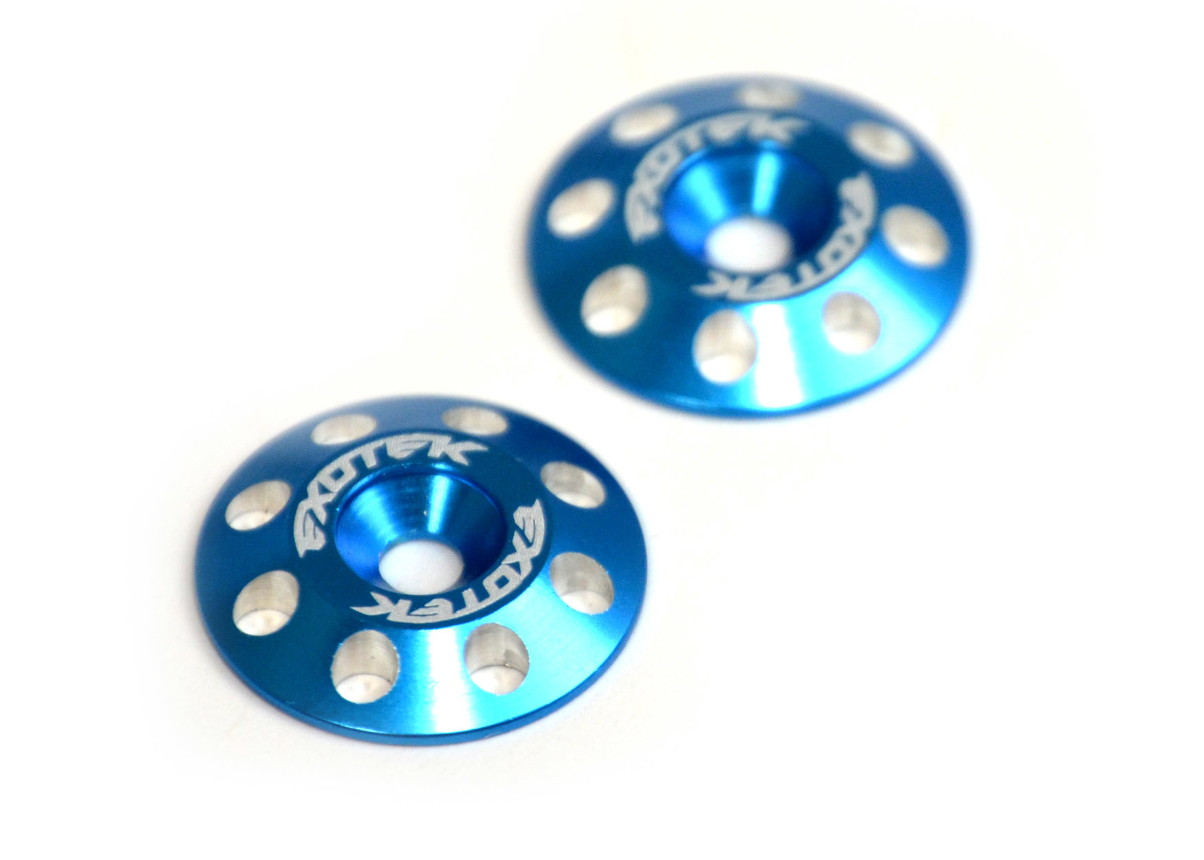 Exotek Racing Flite Wing Buttons V2, 6061 Blue - Extreme R/C Hobbies