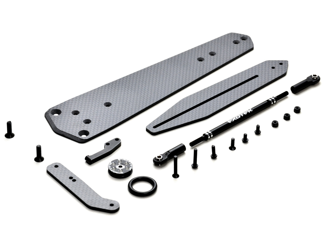 Exotek Racing Slash Wheelie Bar Set, Single Wheel, CF Adjustable for ...